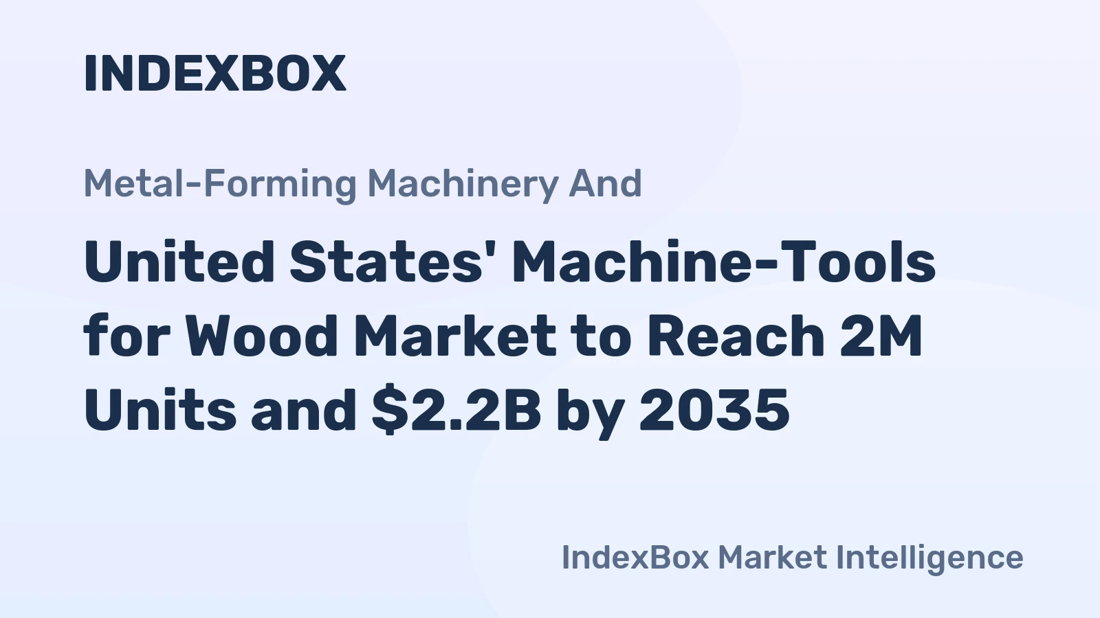 United States' Machine-Tools for Wood Market to Reach 2M Units and $2.2B by 2035