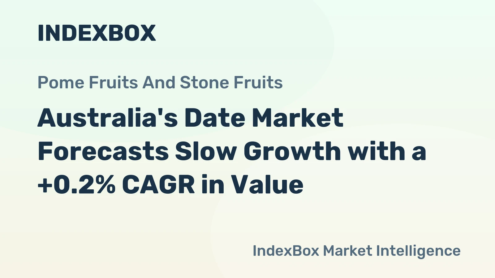 Australia's Date Market Forecasts Slow Growth with a +0.2% CAGR in Value