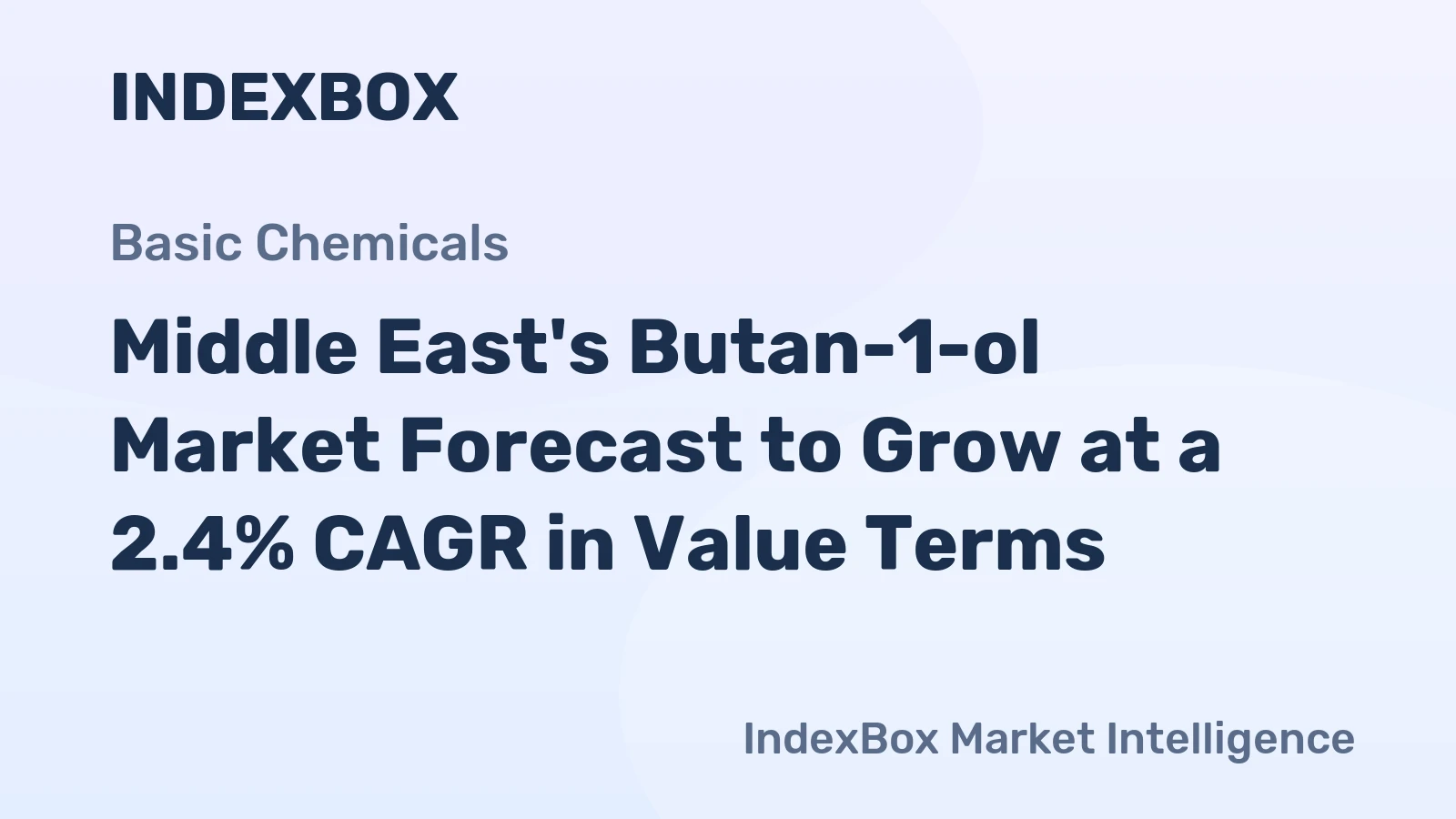 Middle East's Butan-1-ol Market Forecast to Grow at a 2.4% CAGR in Value Terms