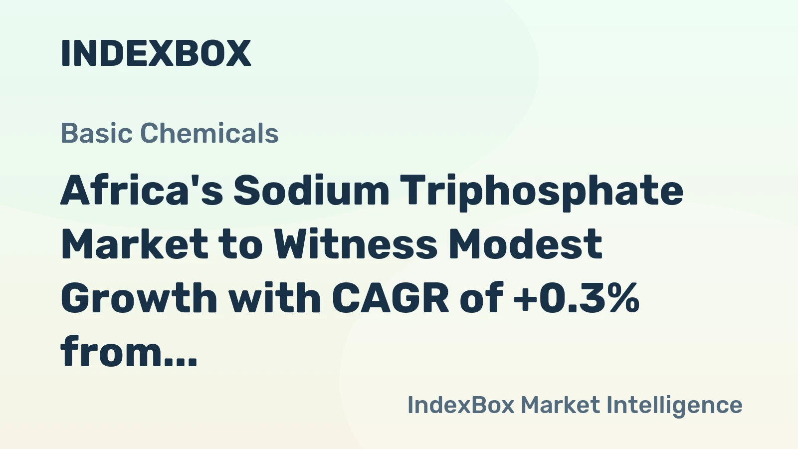 Africa's Sodium Triphosphate Market to Witness Modest Growth with CAGR of +0.3% from 2024 to 2035