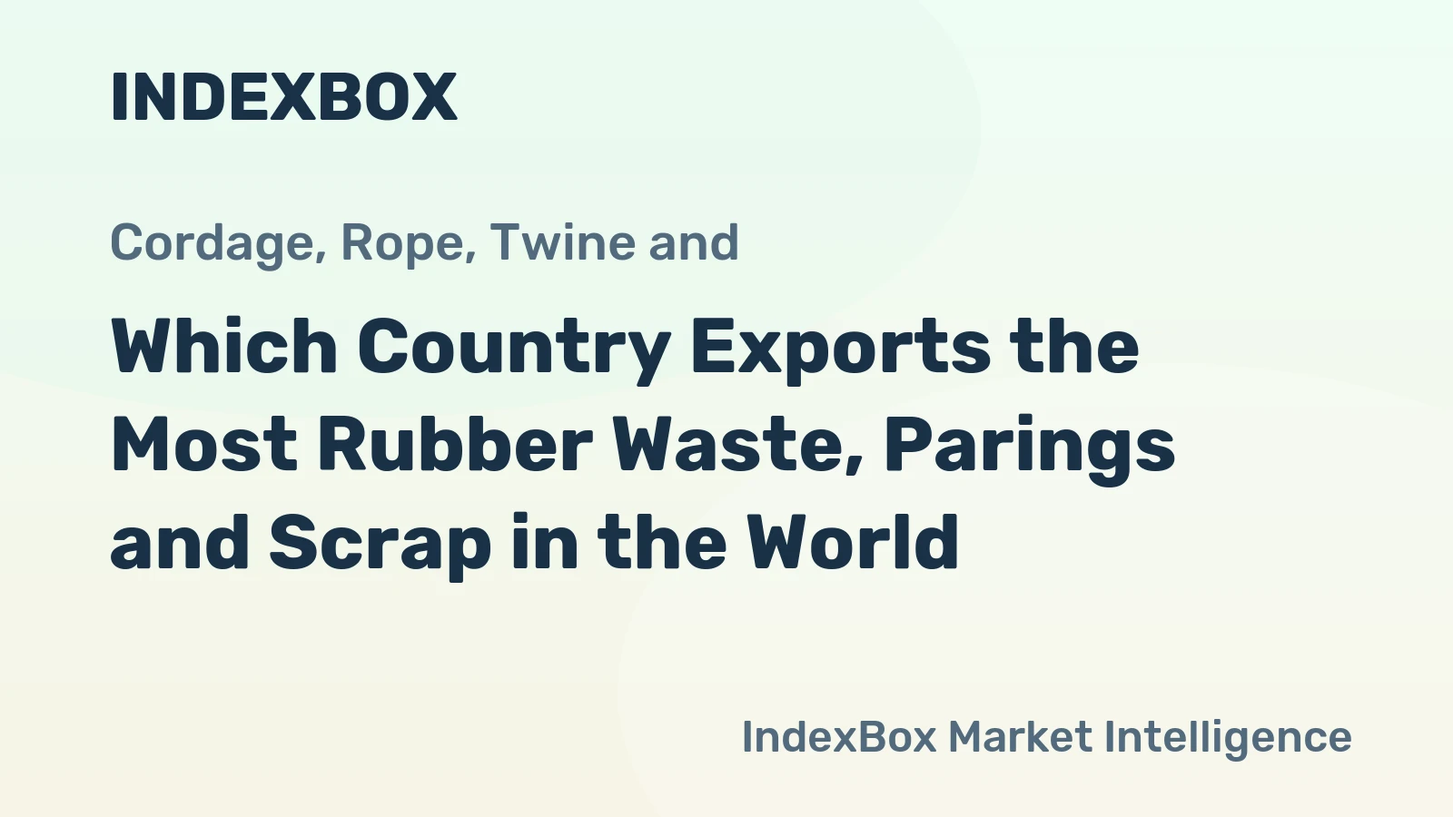 Which Country Exports the Most Rubber Waste, Parings and Scrap in the World?