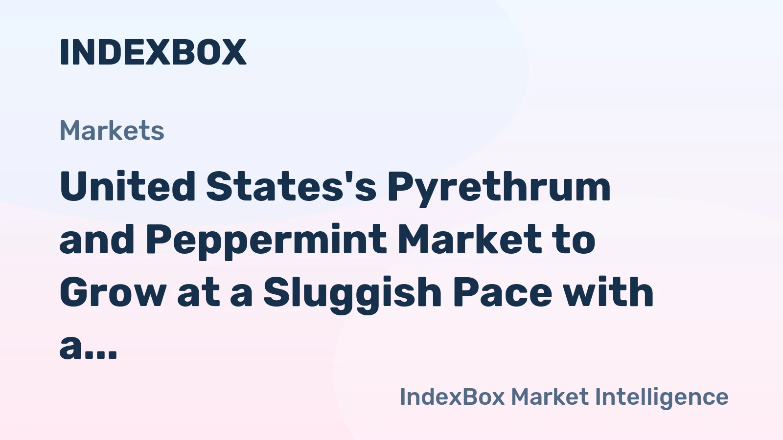 United States's Pyrethrum and Peppermint Market to Grow at a Sluggish Pace with a CAGR of +0.1% from 2024 to 2035