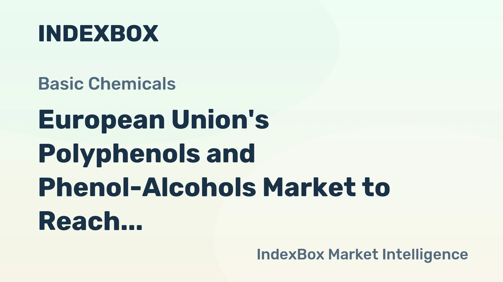 European Union's Polyphenols and Phenol-Alcohols Market to Reach 38K tons in Volume and $379M in Value by 2035