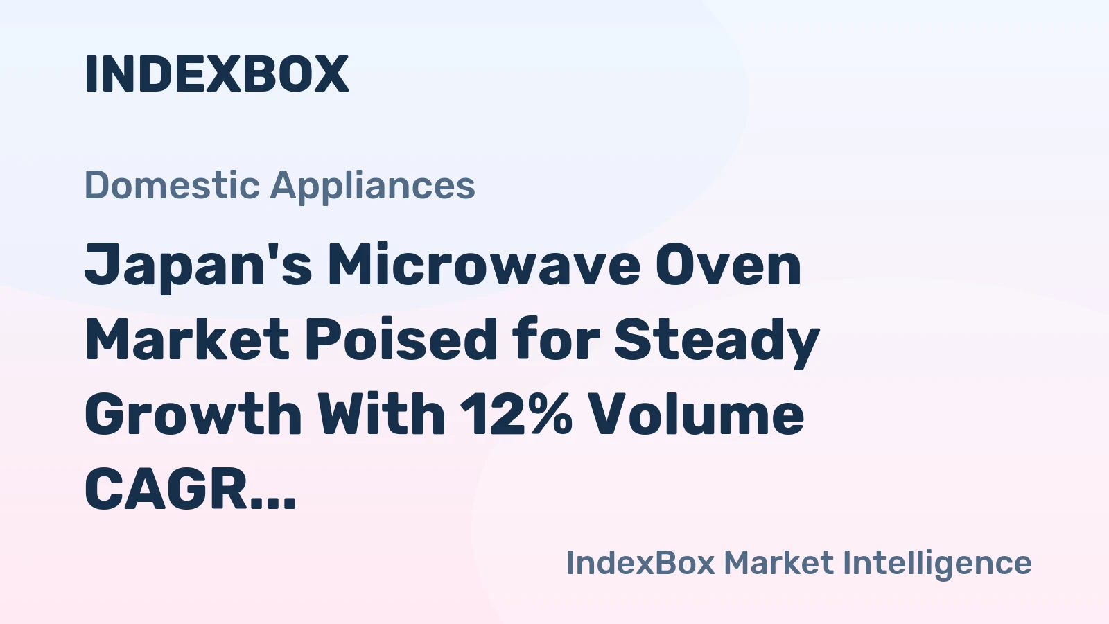 Japan's Microwave Oven Market Poised for Steady Growth With 12% Volume CAGR Through 2035