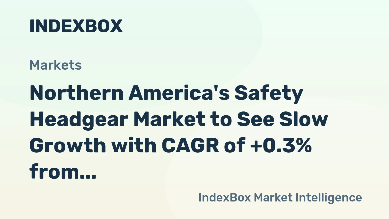 Northern America's Safety Headgear Market to See Slow Growth with CAGR of +0.3% from 2024 to 2035