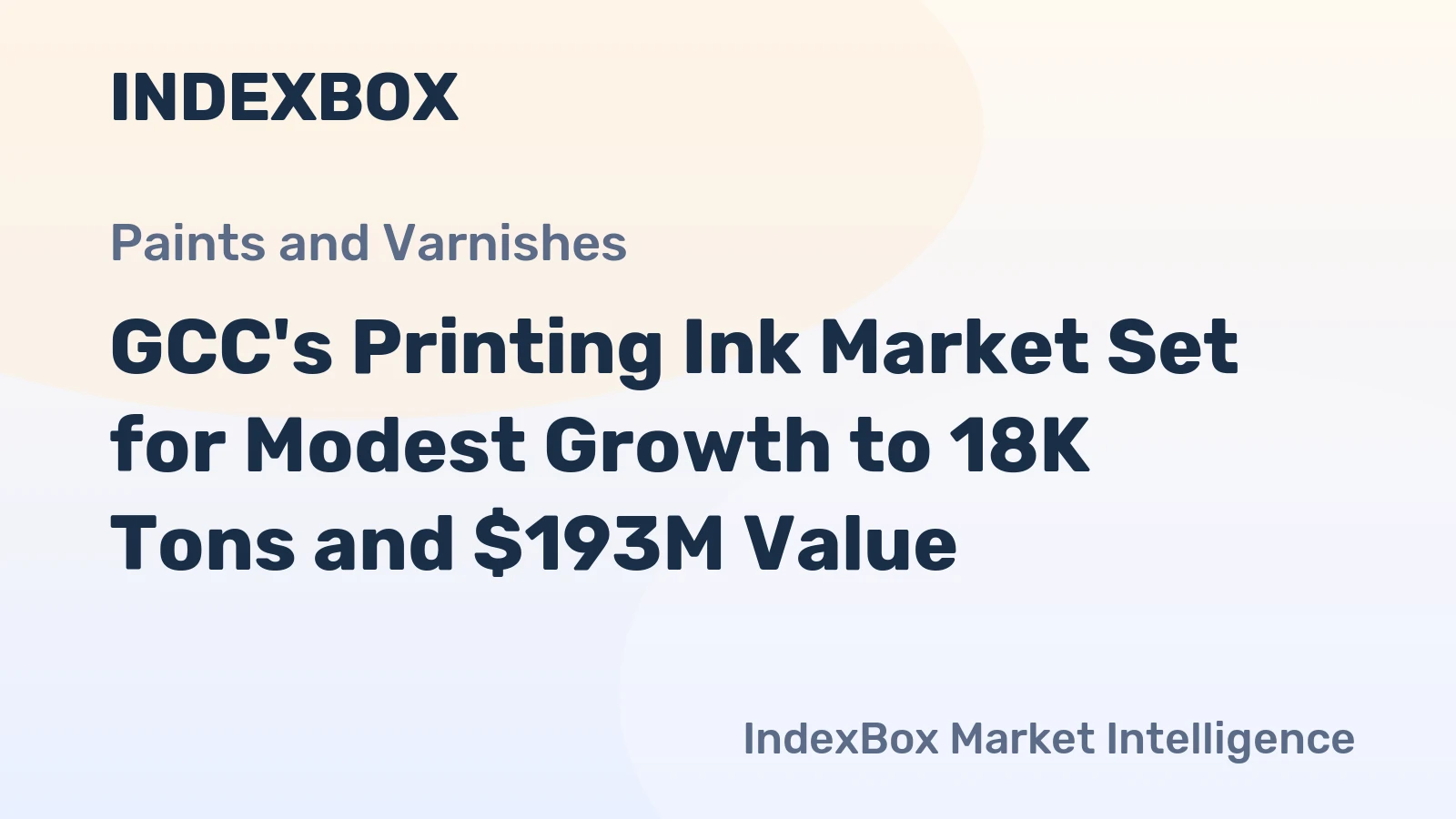 GCC's Printing Ink Market Set for Modest Growth to 18K Tons and $193M Value