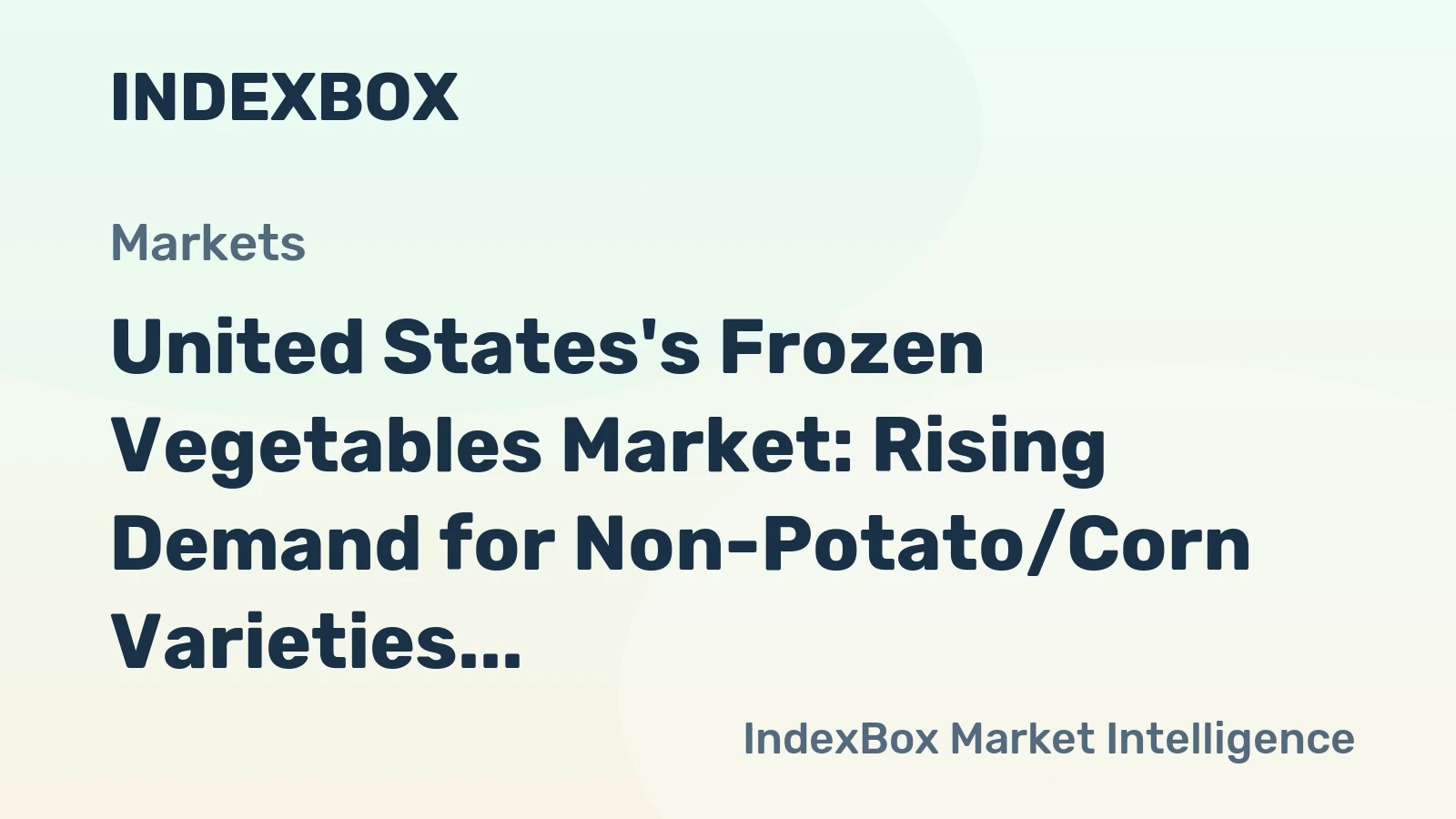 United States's Frozen Vegetables Market: Rising Demand for Non-Potato/Corn Varieties Set to Drive Growth to $1.6B by 2035