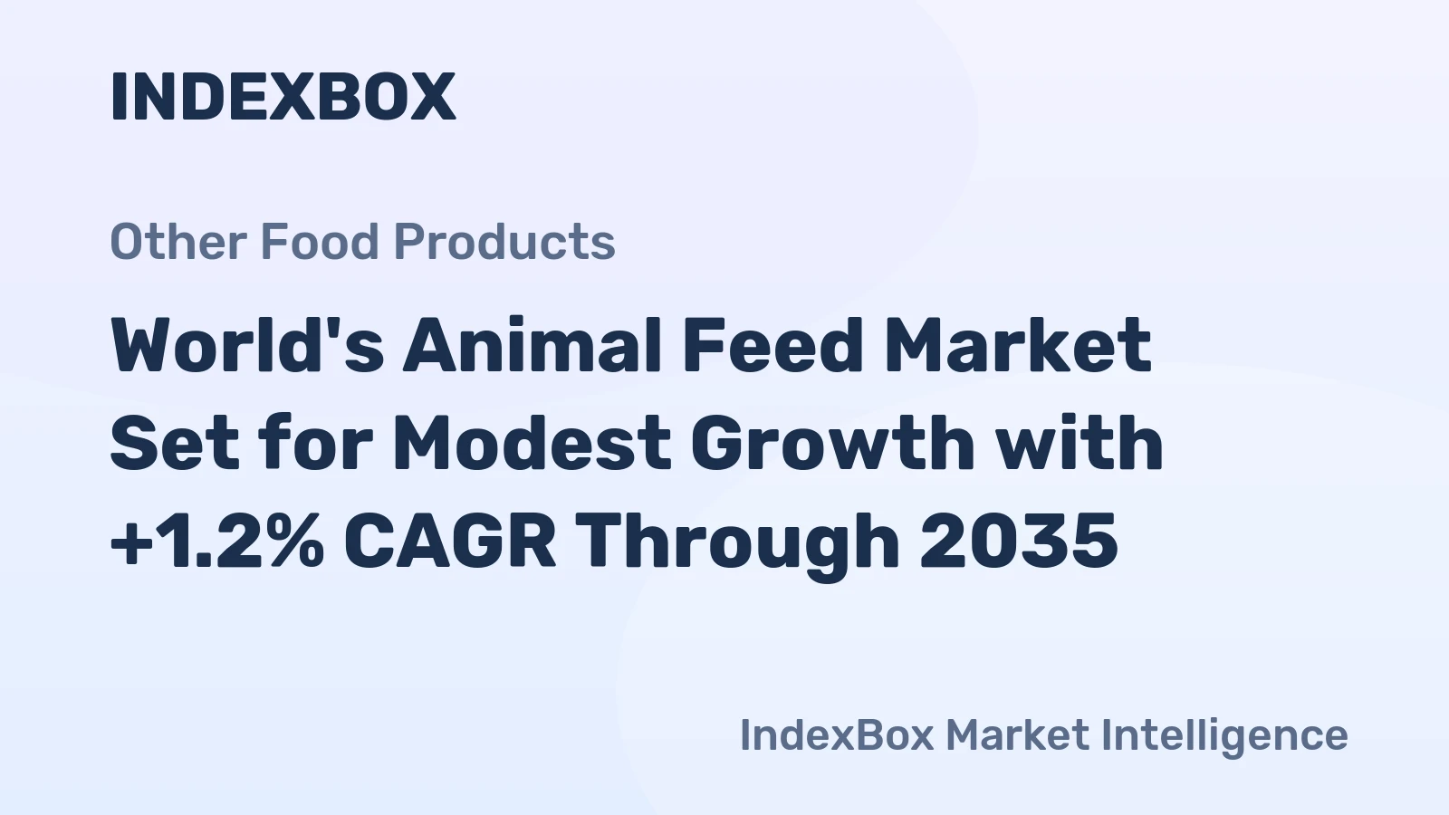 World's Animal Feed Market Set for Modest Growth with +1.2% CAGR Through 2035