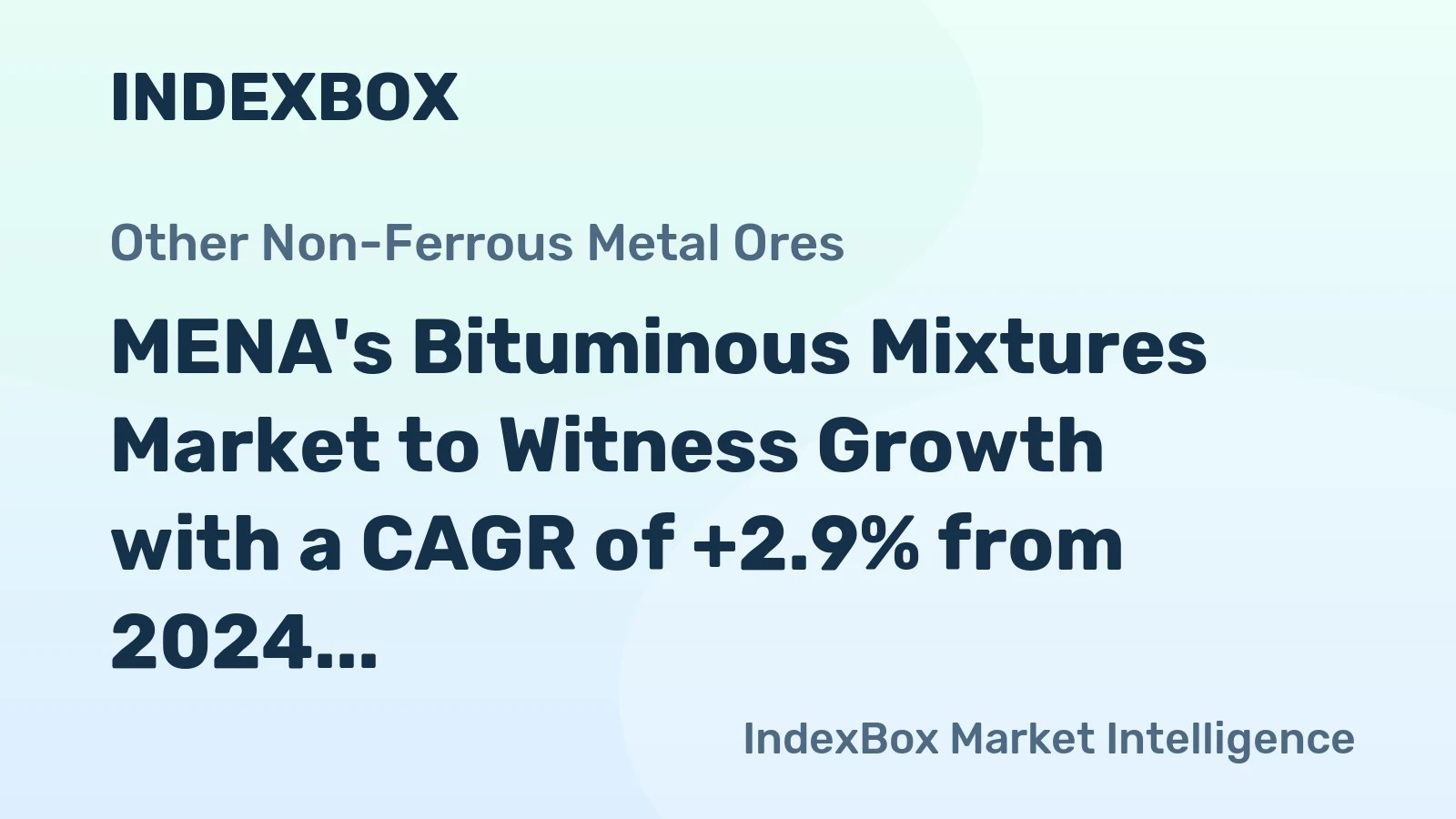MENA's Bituminous Mixtures Market to Witness Growth with a CAGR of +2.9% from 2024 to 2035, Reaching 88M Tons