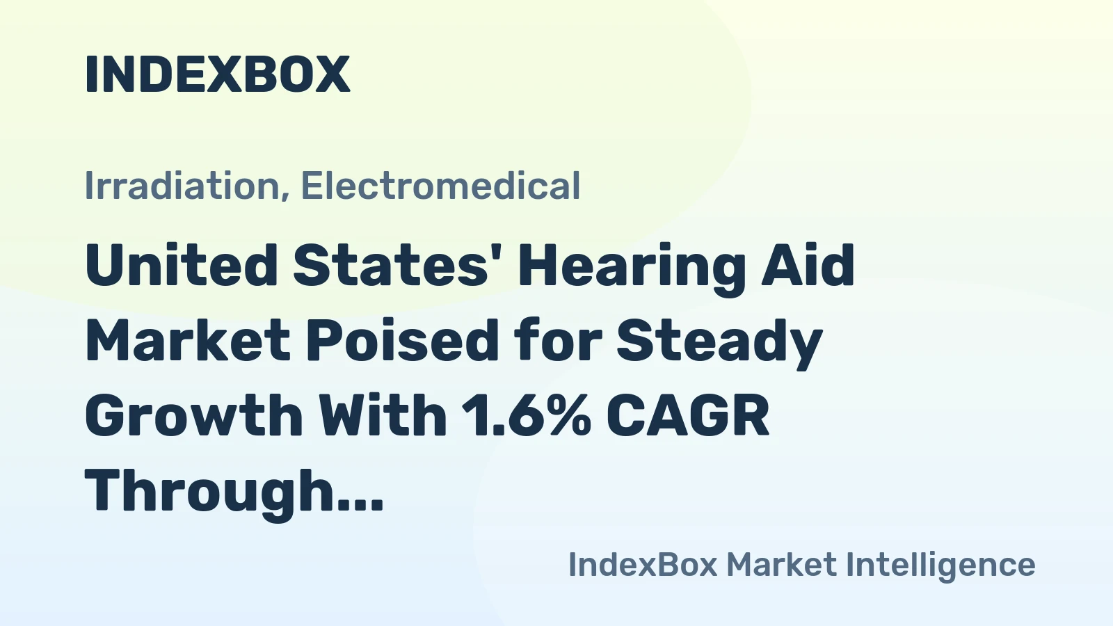 United States' Hearing Aid Market Poised for Steady Growth With 1.6% CAGR Through 2035