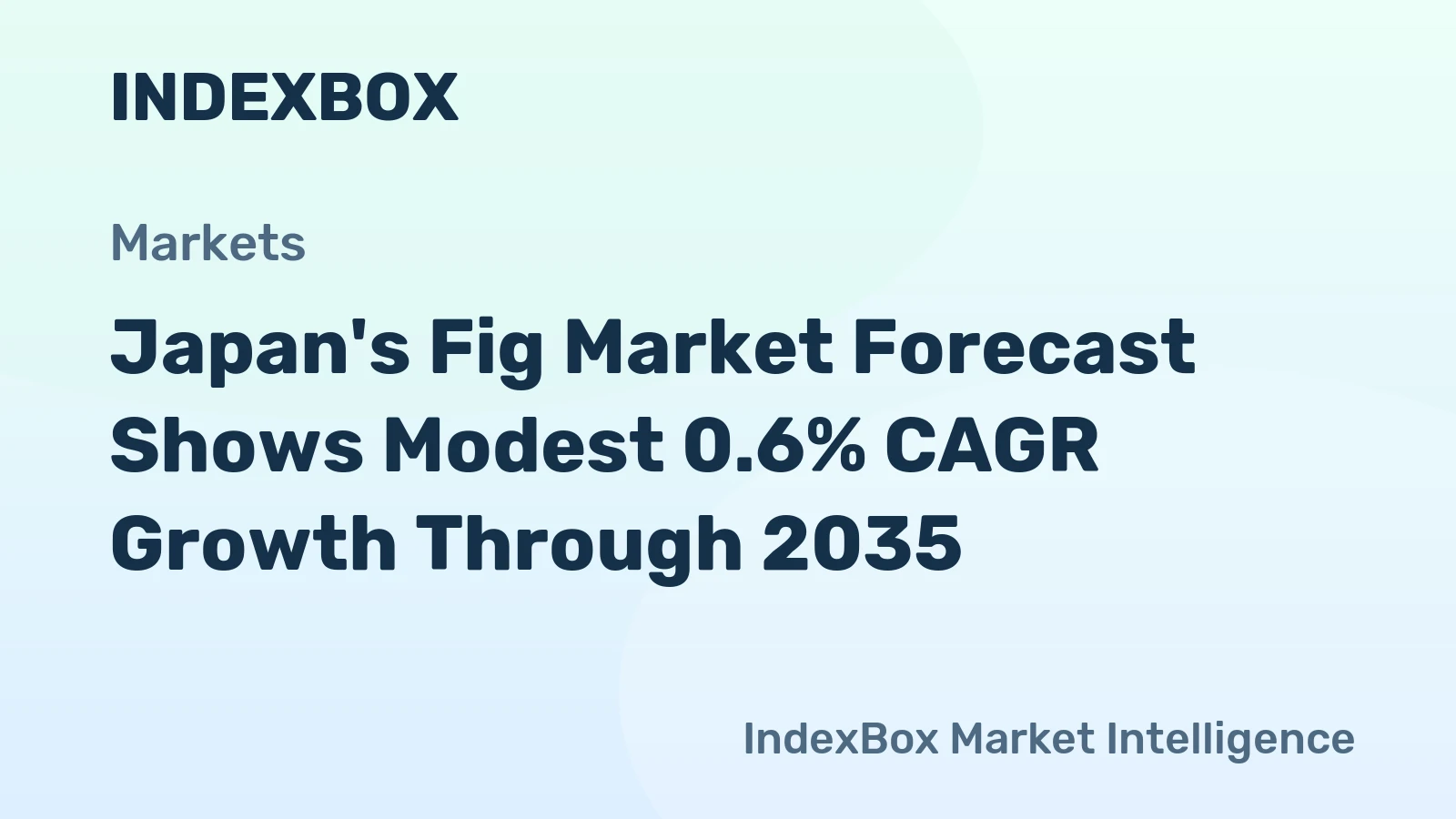 Japan's Fig Market Forecast Shows Modest 0.6% CAGR Growth Through 2035