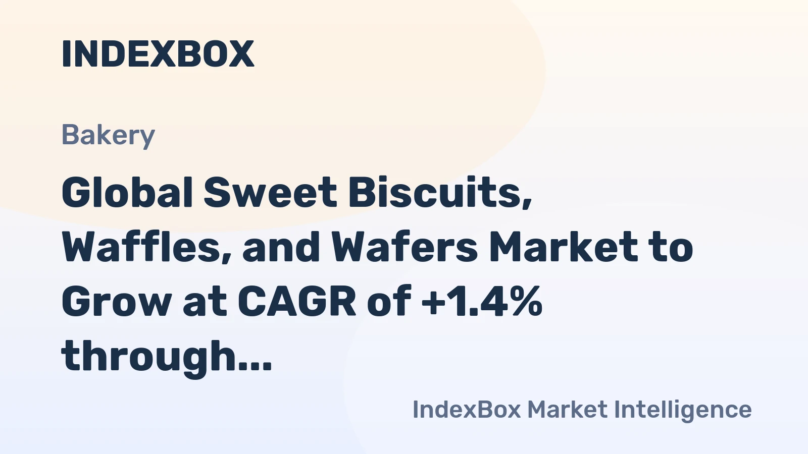 Global Sweet Biscuits, Waffles, and Wafers Market to Grow at CAGR of +1.4% through 2035