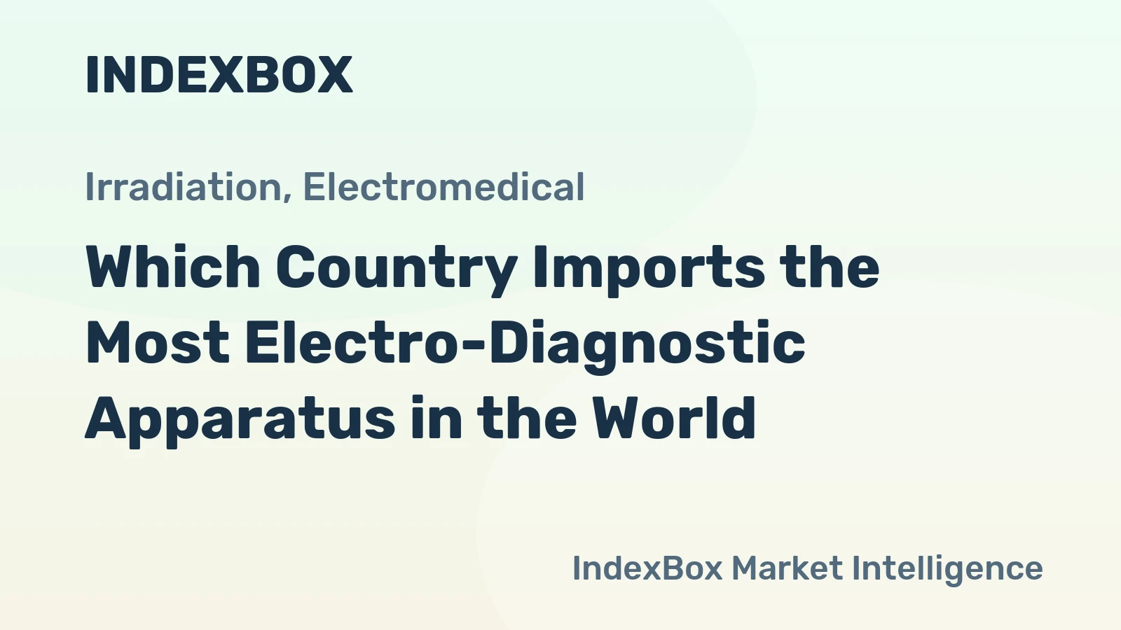 Which Country Imports the Most Electro-Diagnostic Apparatus in the World?