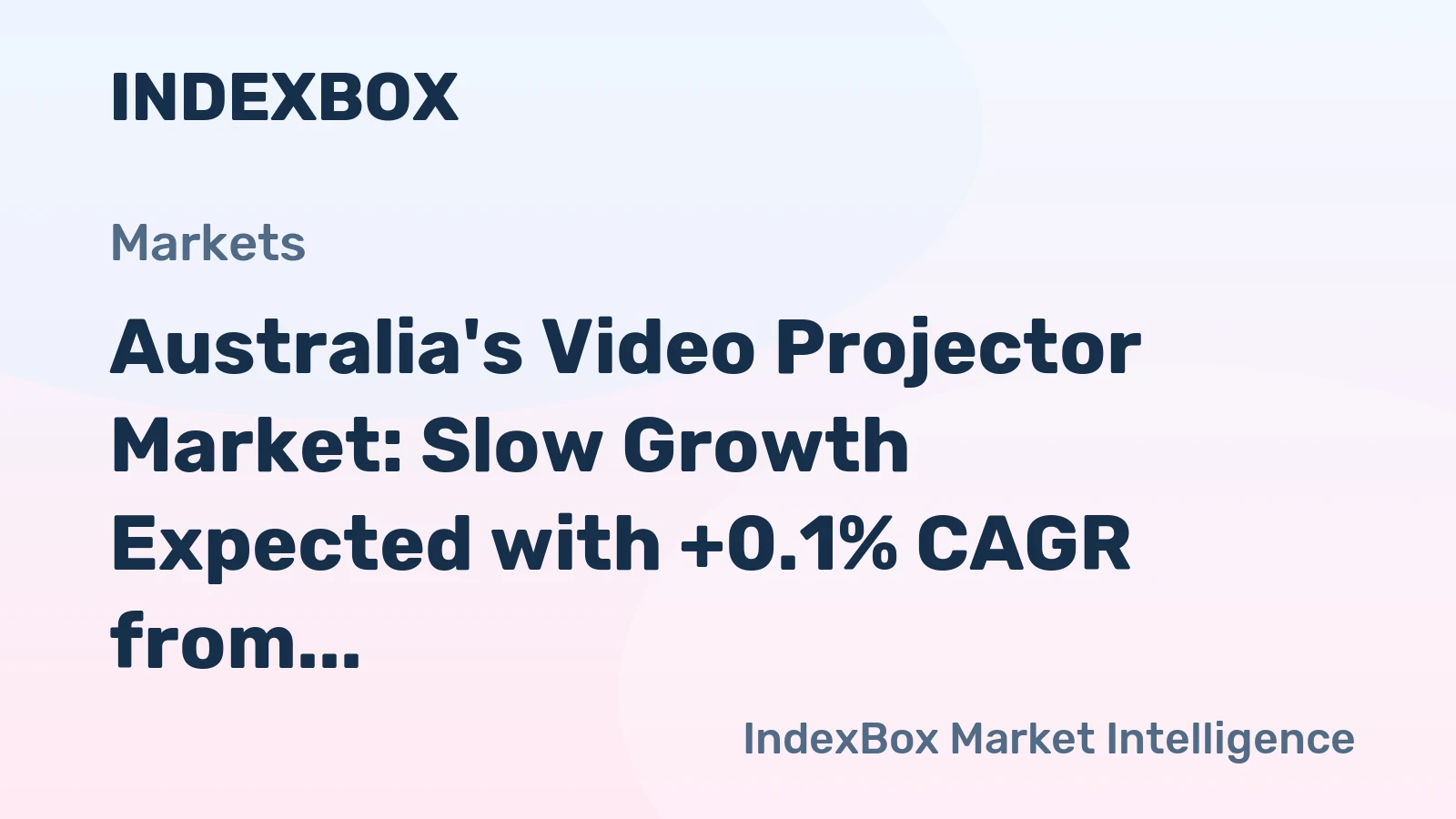 Australia's Video Projector Market: Slow Growth Expected with +0.1% CAGR from 2024-2035