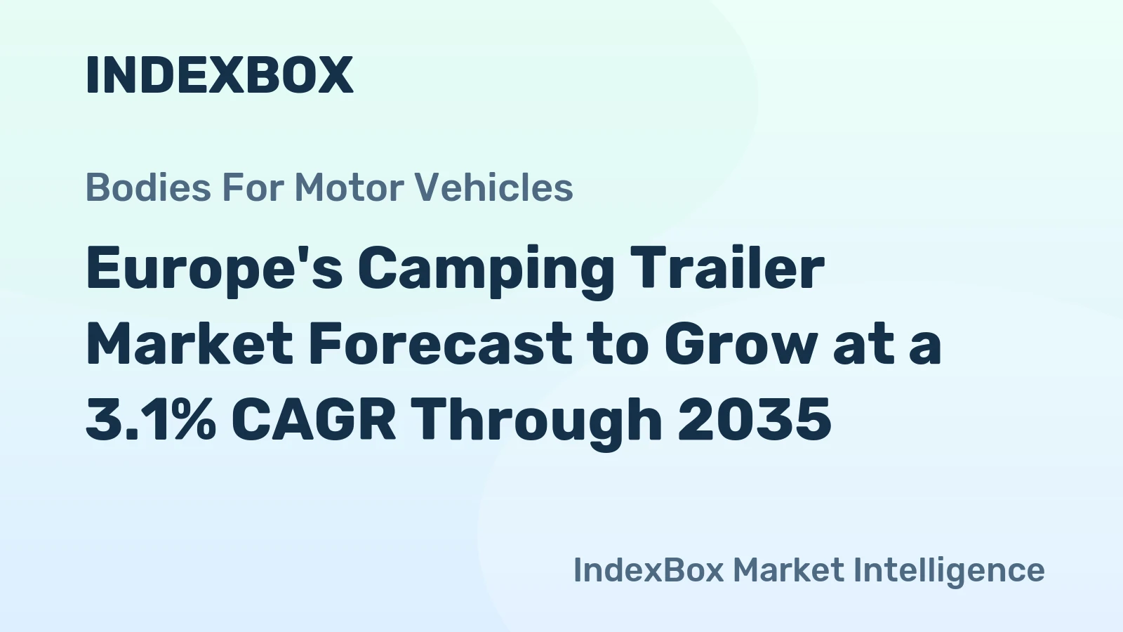 Europe's Camping Trailer Market Forecast to Grow at a 3.1% CAGR Through 2035