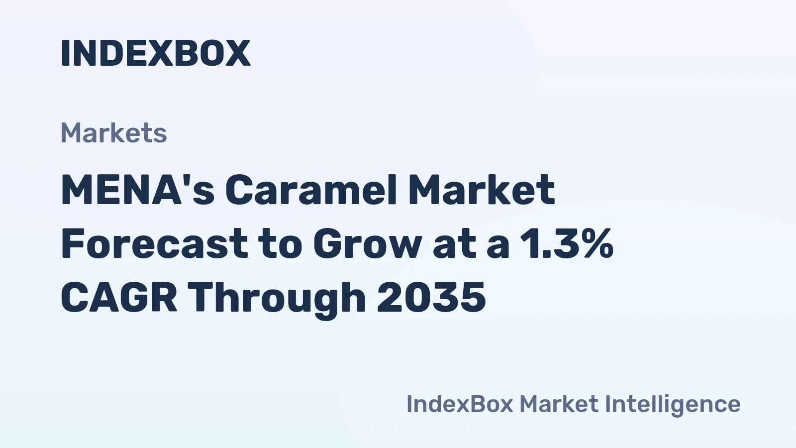 MENA's Caramel Market Forecast to Grow at a 1.3% CAGR Through 2035