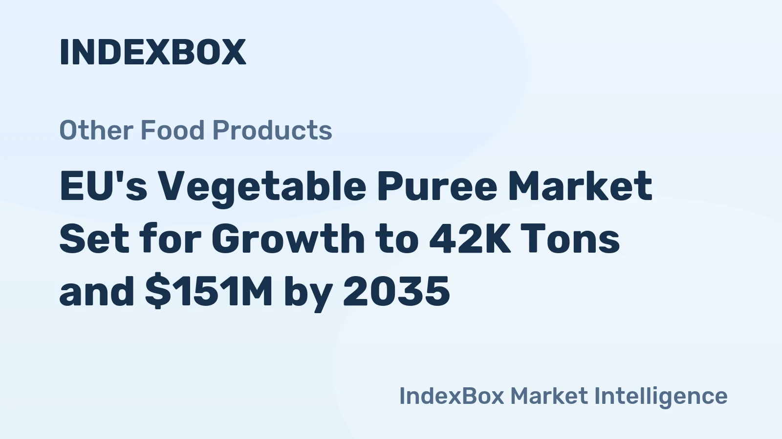 EU's Vegetable Puree Market Set for Growth to 42K Tons and $151M by 2035