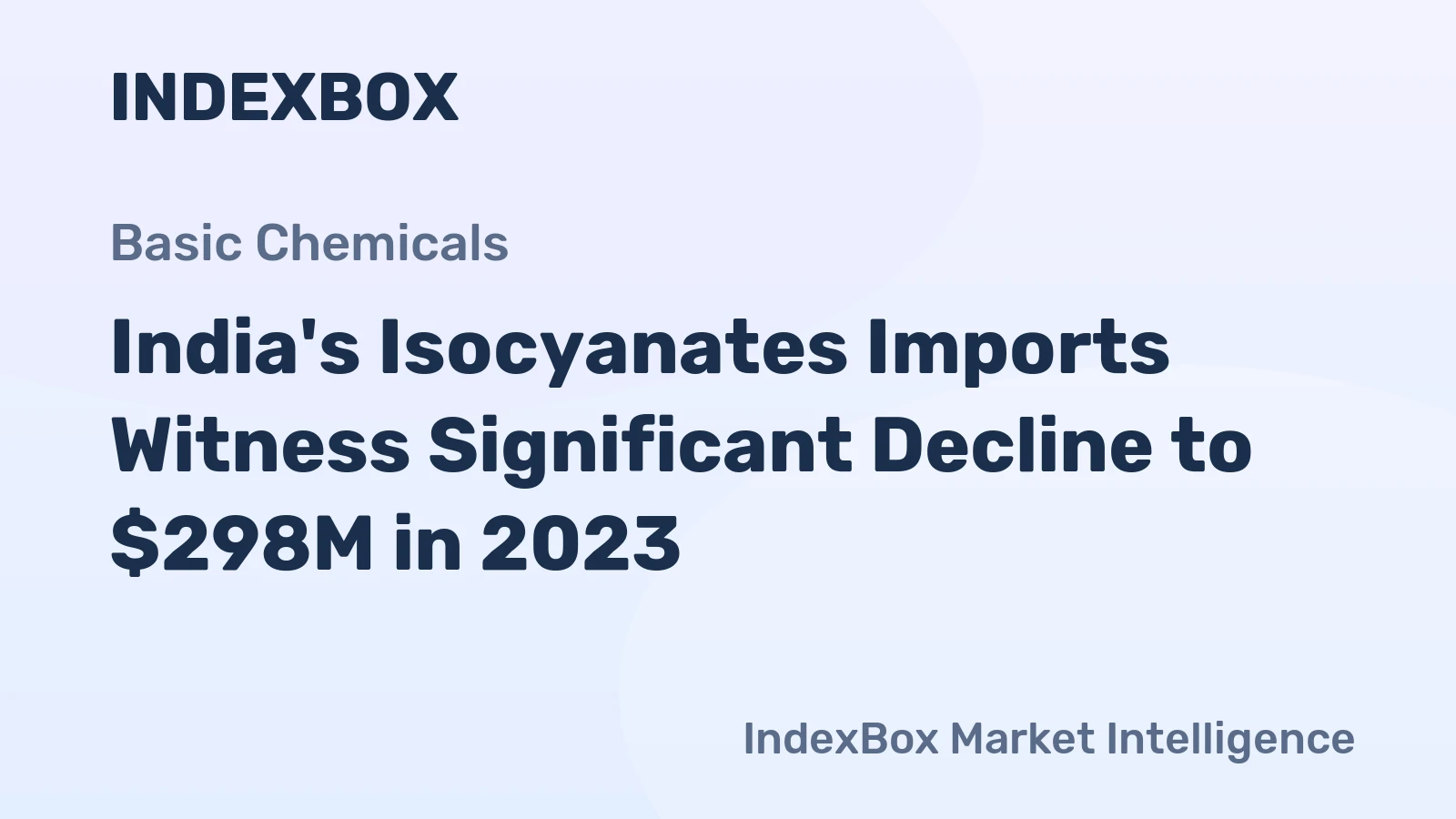 India's Isocyanates Imports Witness Significant Decline to $298M in 2023