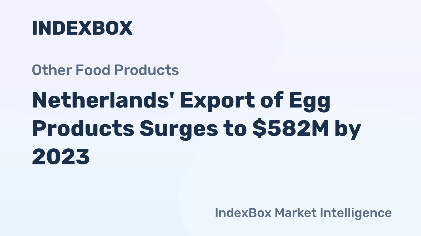 Netherlands' Export of Egg Products Surges to $582M by 2023