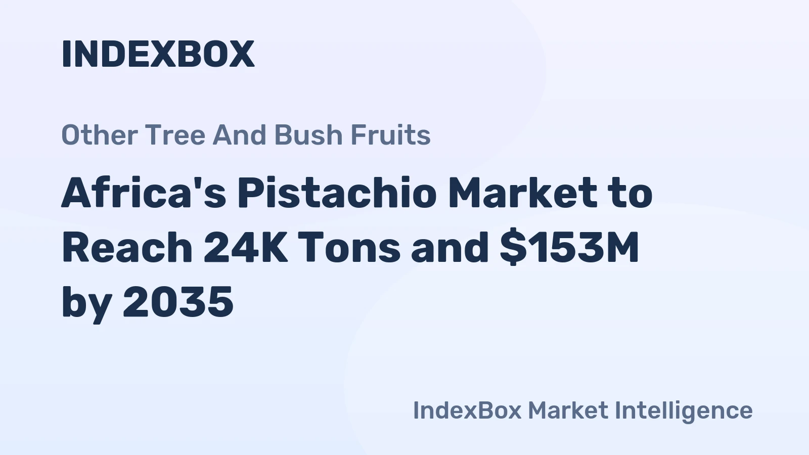 Africa's Pistachio Market to Reach 24K Tons and $153M by 2035