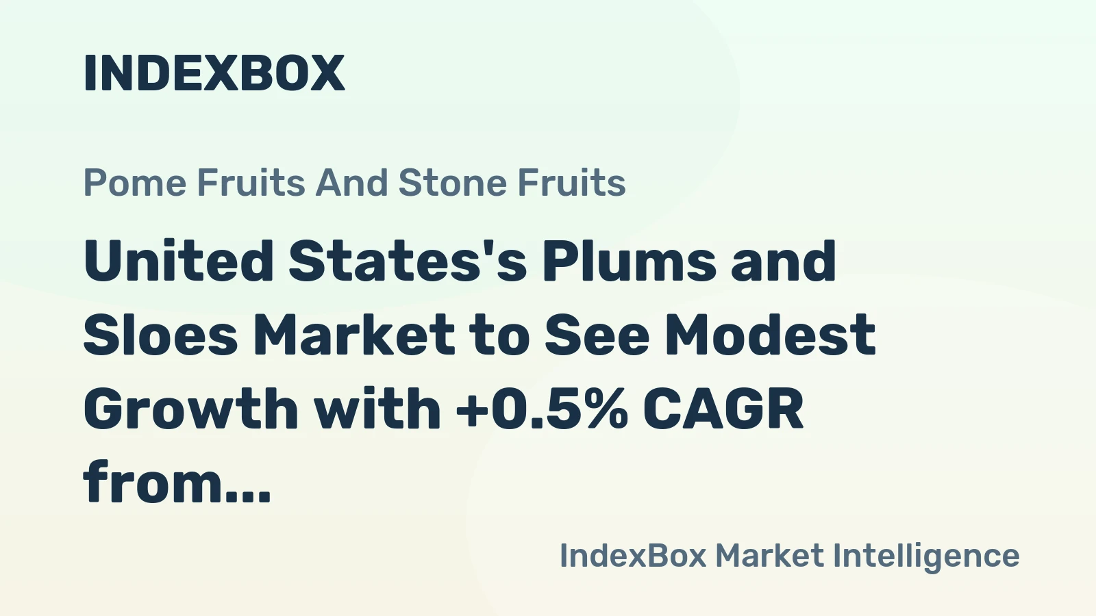 United States's Plums and Sloes Market to See Modest Growth with +0.5% CAGR from 2024-2035
