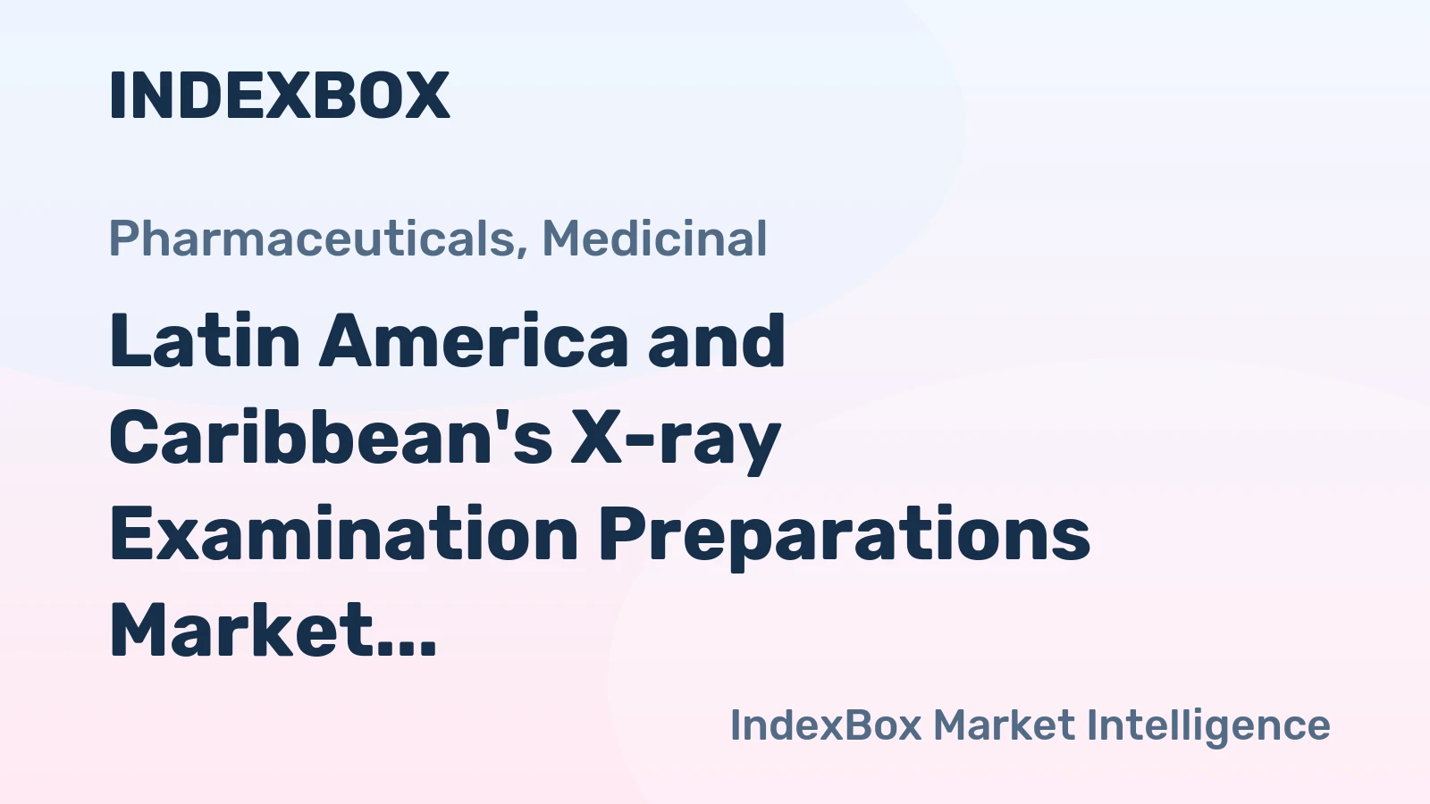Latin America and Caribbean's X-ray Examination Preparations Market to Witness Slight Growth with +0.9% CAGR, Reaching $1B by 2035