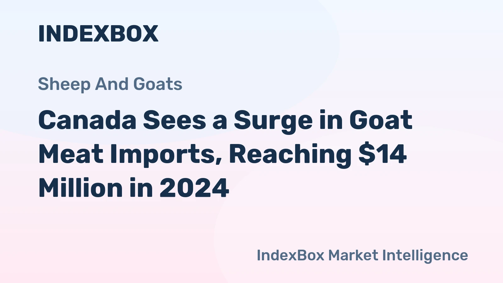 Canada Sees a Surge in Goat Meat Imports, Reaching $14 Million in 2024