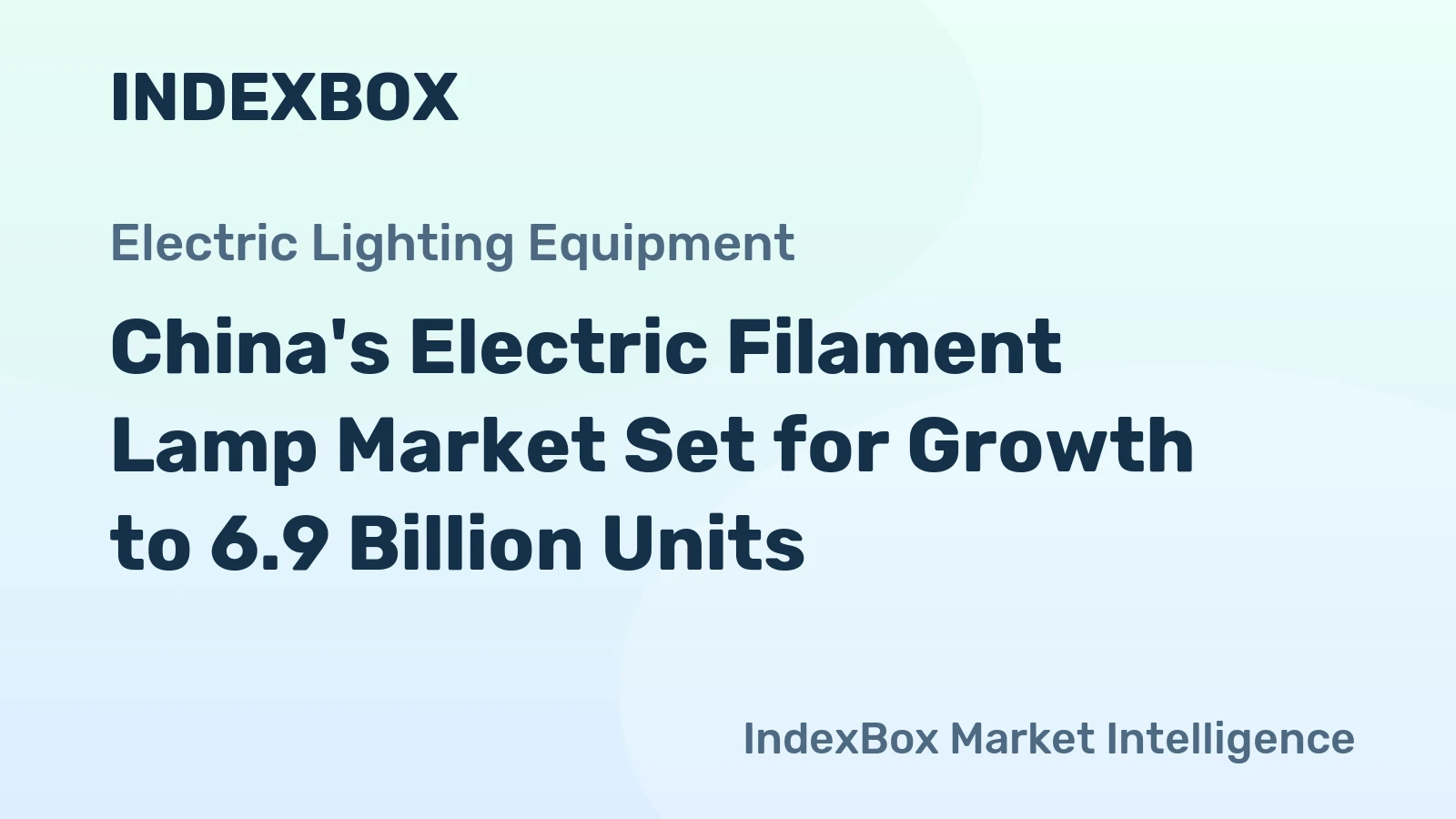 China's Electric Filament Lamp Market Set for Growth to 6.9 Billion Units