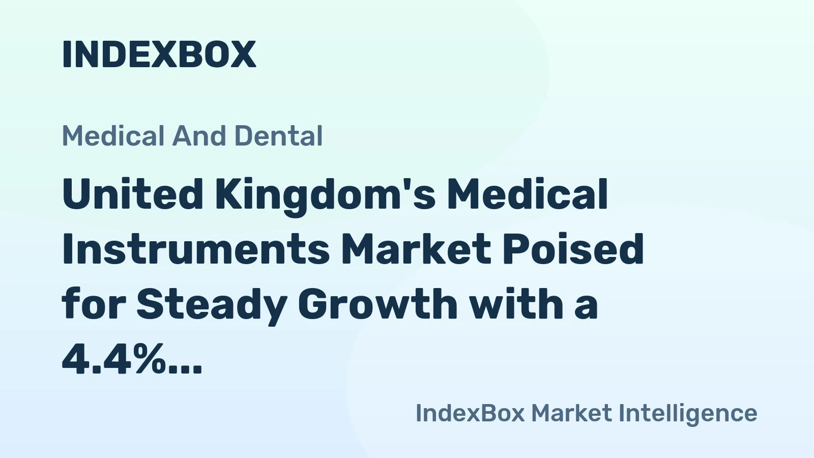 United Kingdom's Medical Instruments Market Poised for Steady Growth with a 4.4% CAGR