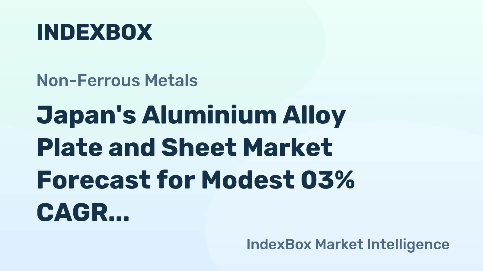 Japan's Aluminium Alloy Plate and Sheet Market Forecast for Modest 03% CAGR Growth Through 2035