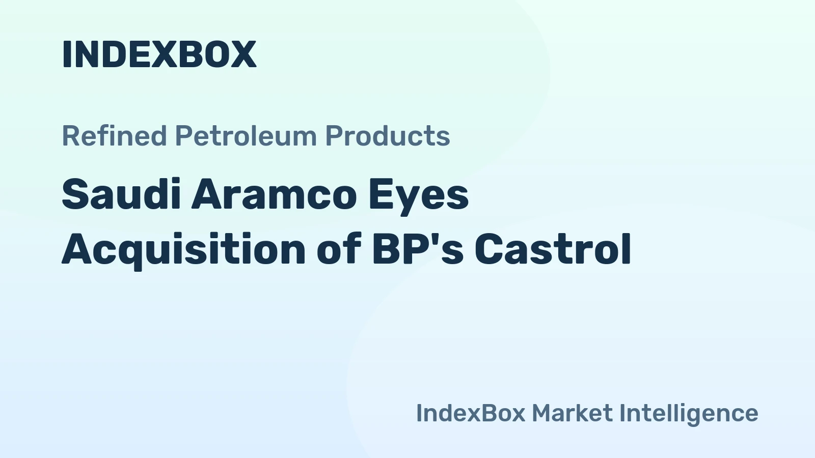 Saudi Aramco Eyes Acquisition of BP's Castrol