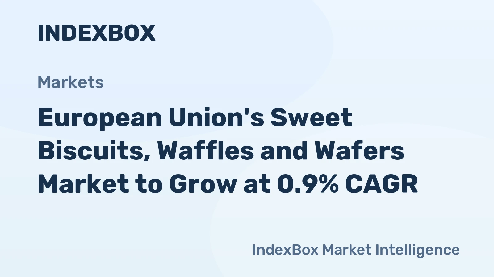 European Union's Sweet Biscuits, Waffles and Wafers Market to Grow at 0.9% CAGR