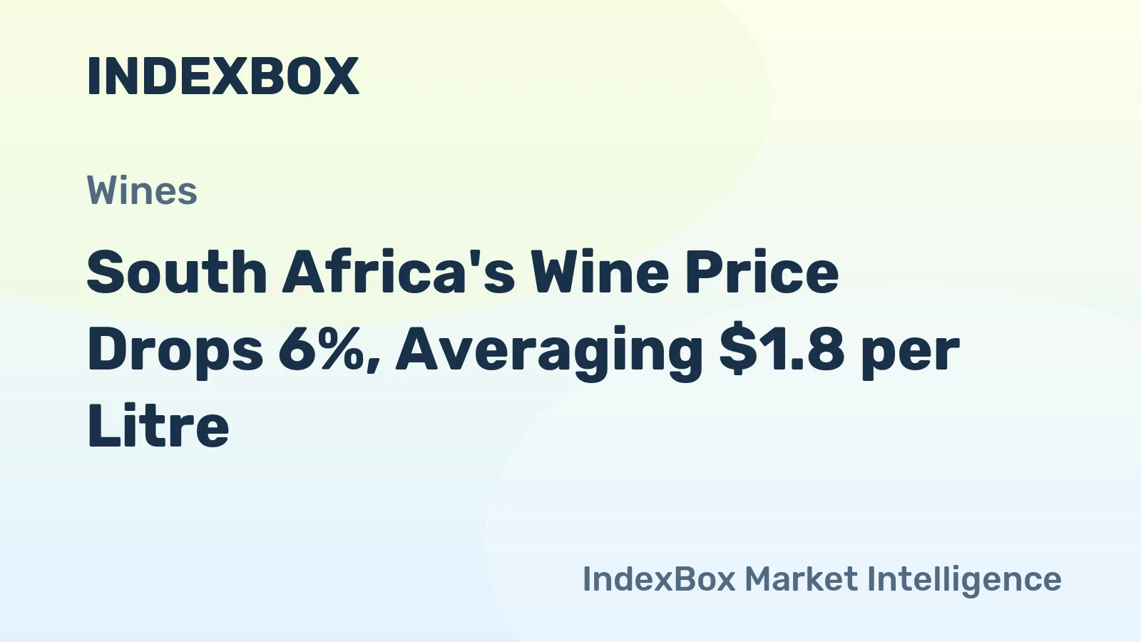 South Africa's Wine Price Drops 6%, Averaging $1.8 per Litre