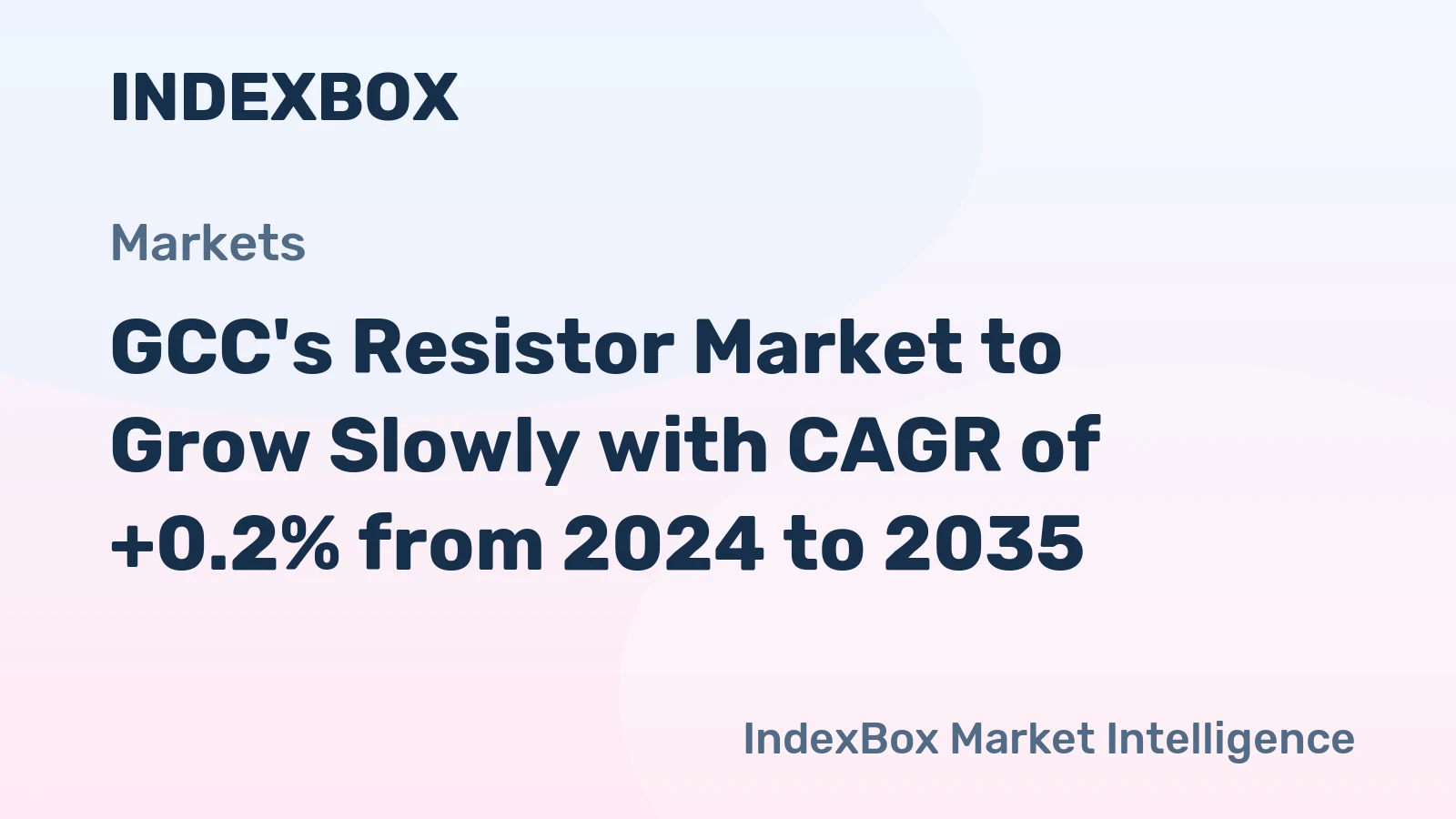 GCC's Resistor Market to Grow Slowly with CAGR of +0.2% from 2024 to 2035