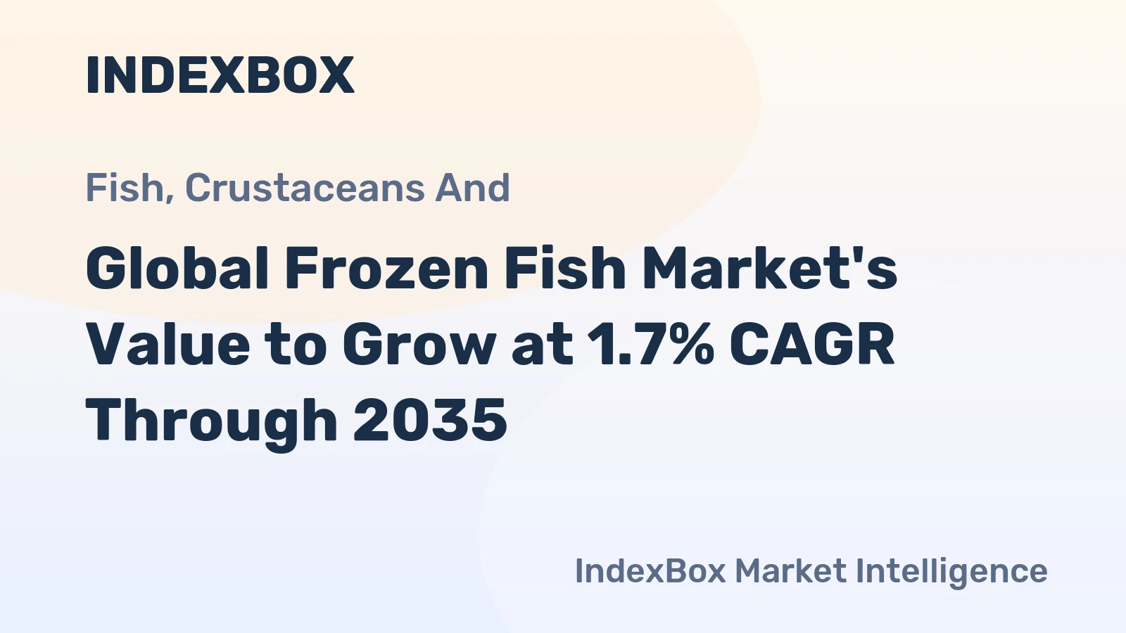 Global Frozen Fish Market's Value to Grow at 1.7% CAGR Through 2035