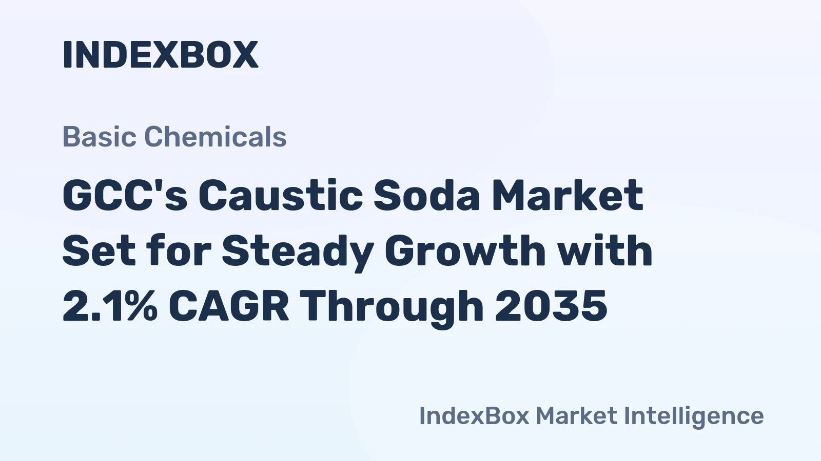 GCC's Caustic Soda Market Set for Steady Growth with 2.1% CAGR Through 2035