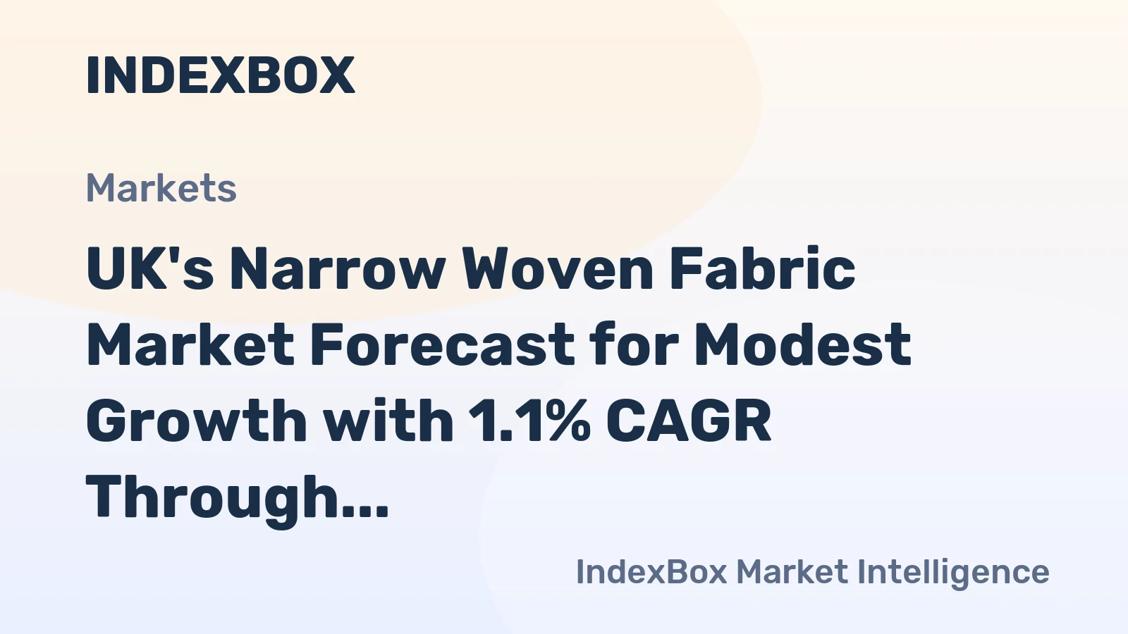 UK's Narrow Woven Fabric Market Forecast for Modest Growth with 1.1% CAGR Through 2035