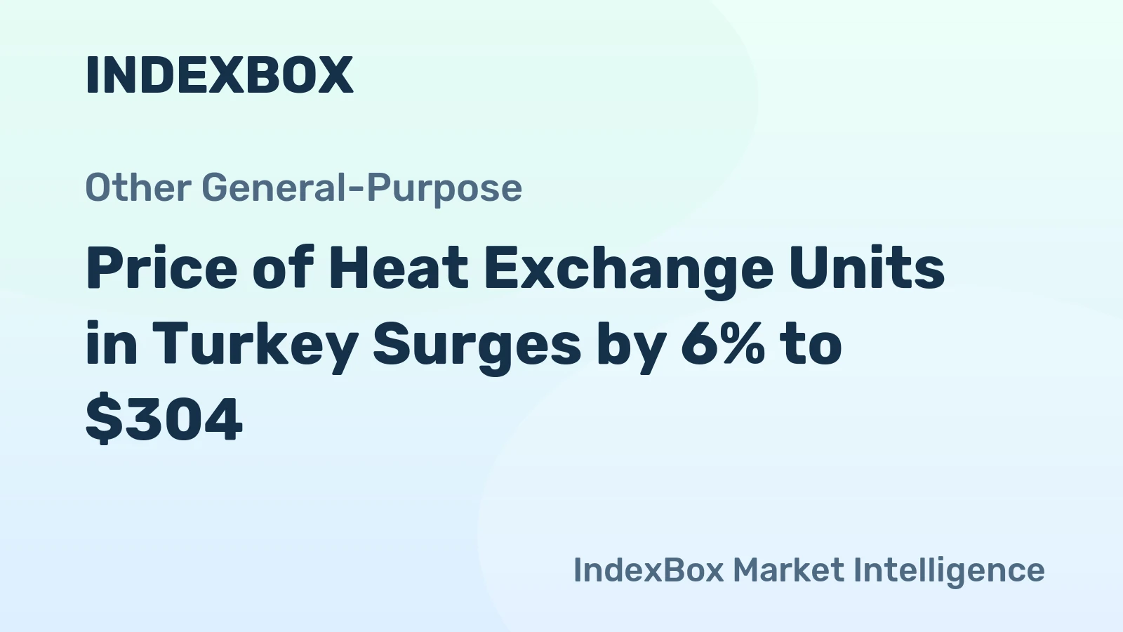 Price of Heat Exchange Units in Turkey Surges by 6% to $304