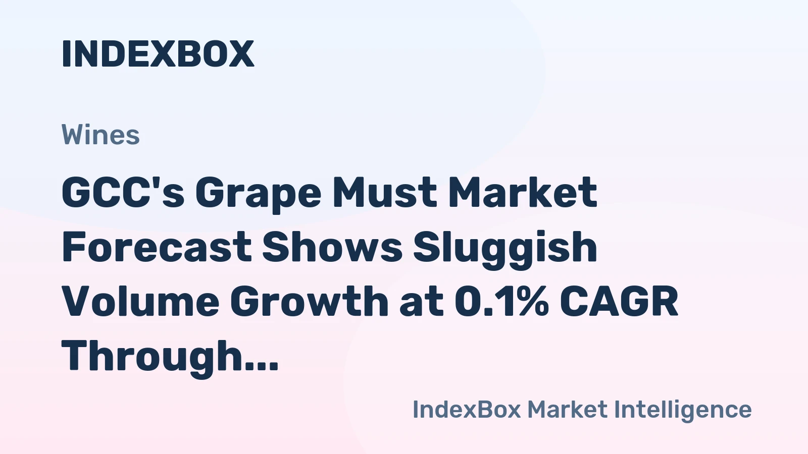 GCC's Grape Must Market Forecast Shows Sluggish Volume Growth at 0.1% CAGR Through 2035