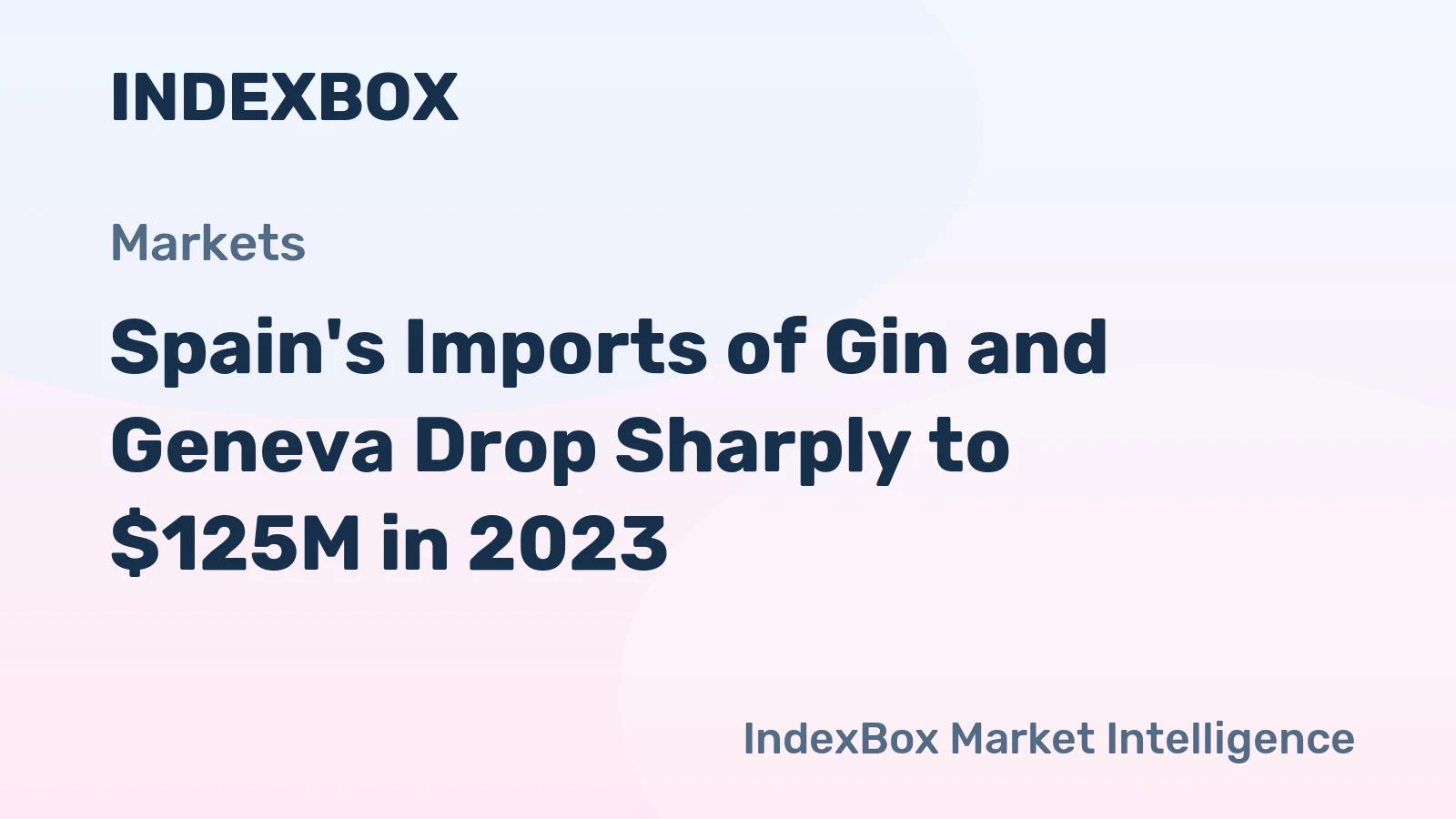Spain's Imports of Gin and Geneva Drop Sharply to $125M in 2023