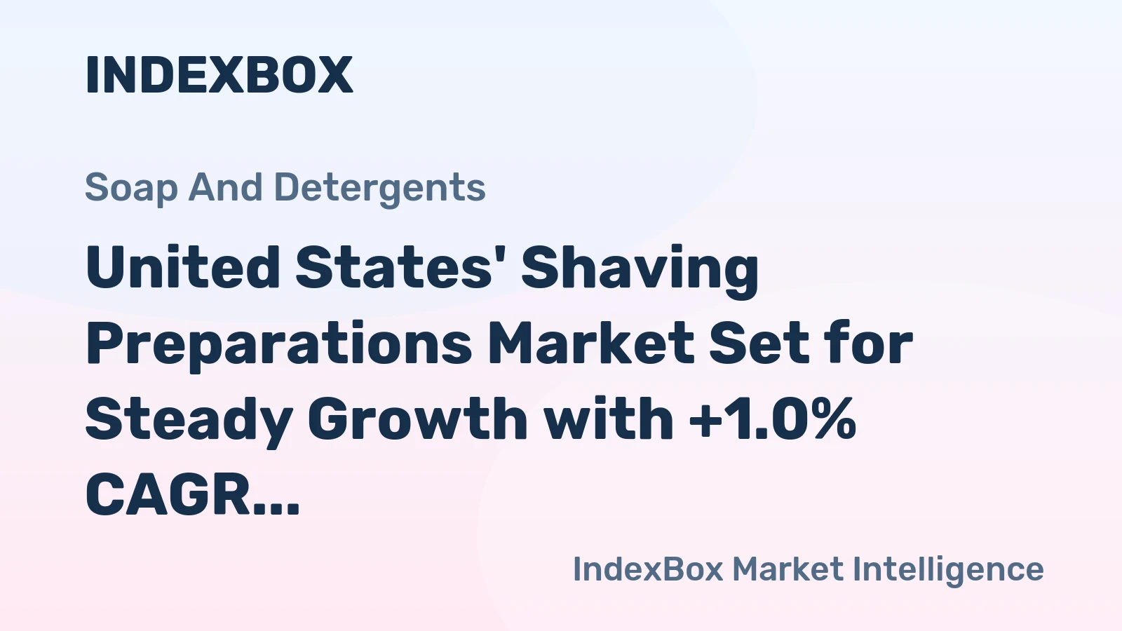 United States' Shaving Preparations Market Set for Steady Growth with +1.0% CAGR