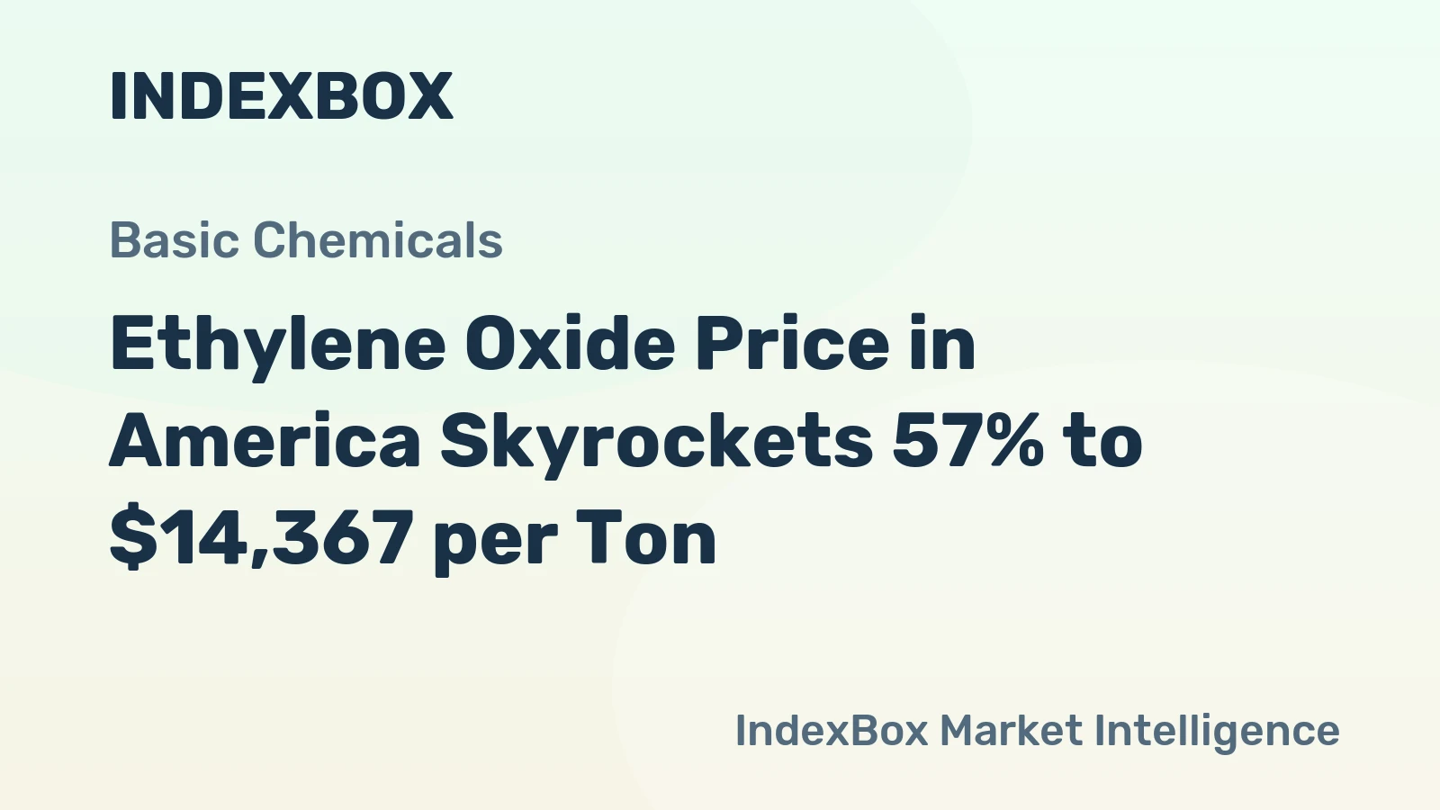 Ethylene Oxide Price in America Skyrockets 57% to $14,367 per Ton