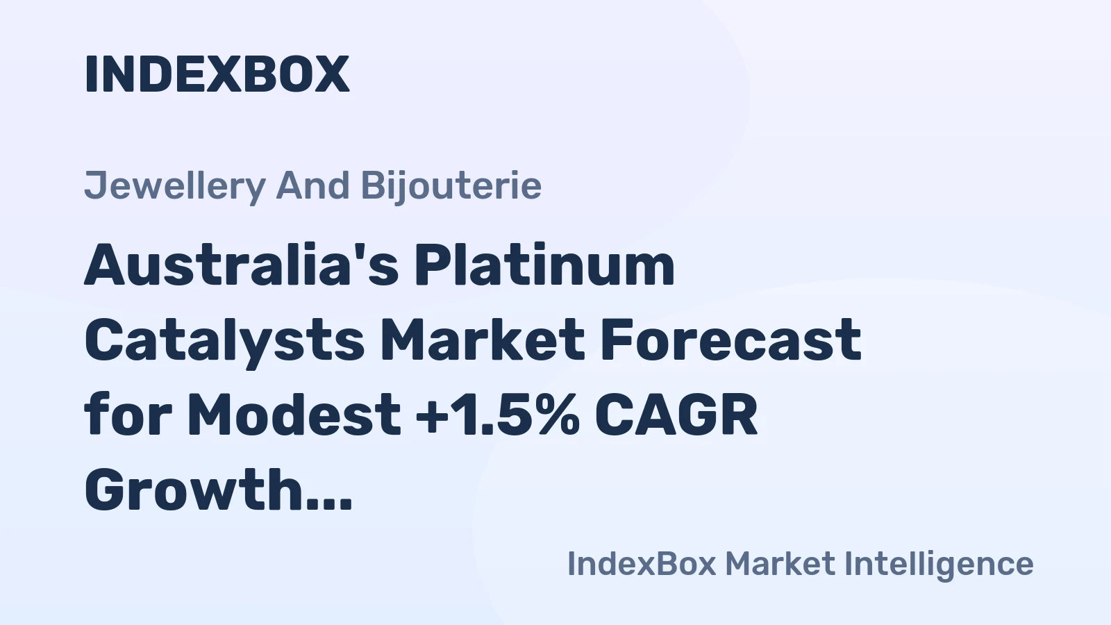 Australia's Platinum Catalysts Market Forecast for Modest +1.5% CAGR Growth