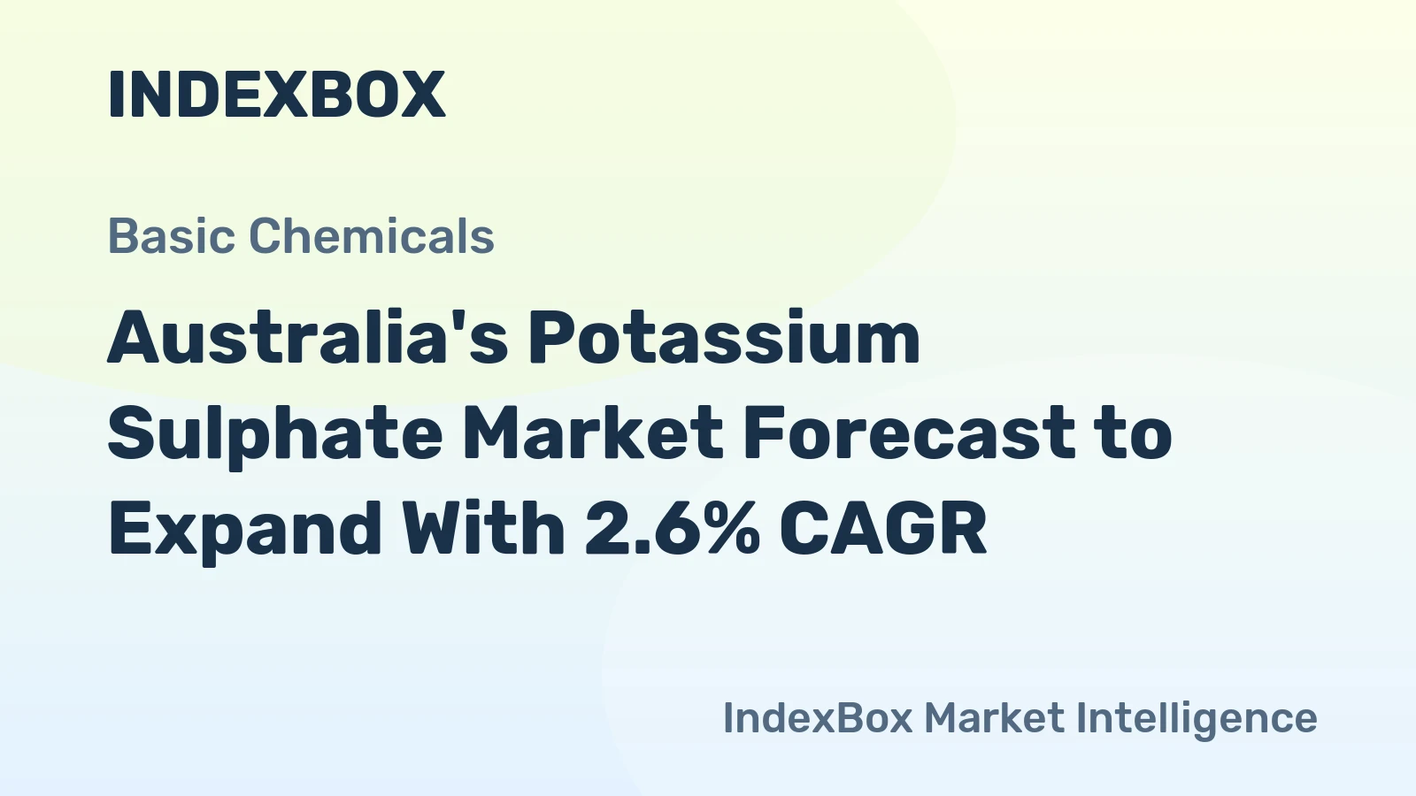 Australia's Potassium Sulphate Market Forecast to Expand With 2.6% CAGR