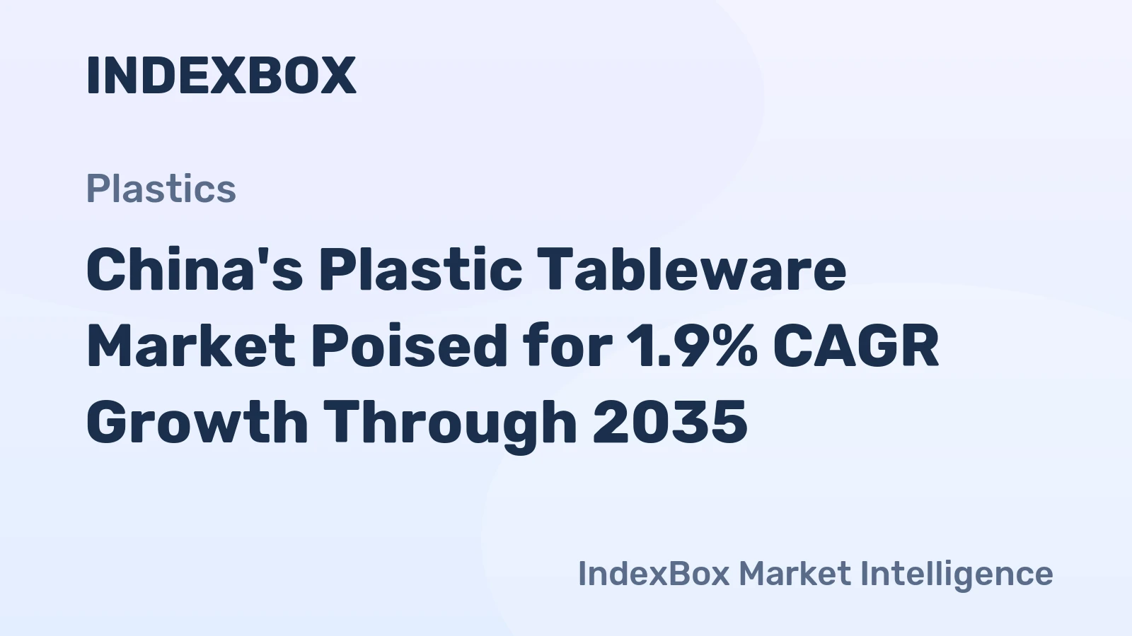 China's Plastic Tableware Market Poised for 1.9% CAGR Growth Through 2035