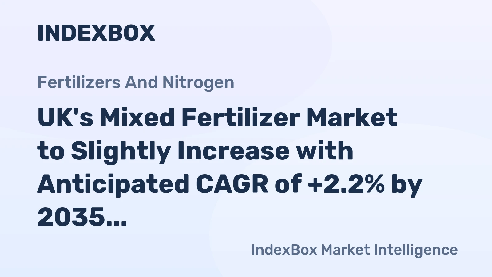 UK's Mixed Fertilizer Market to Slightly Increase with Anticipated CAGR of +2.2% by 2035