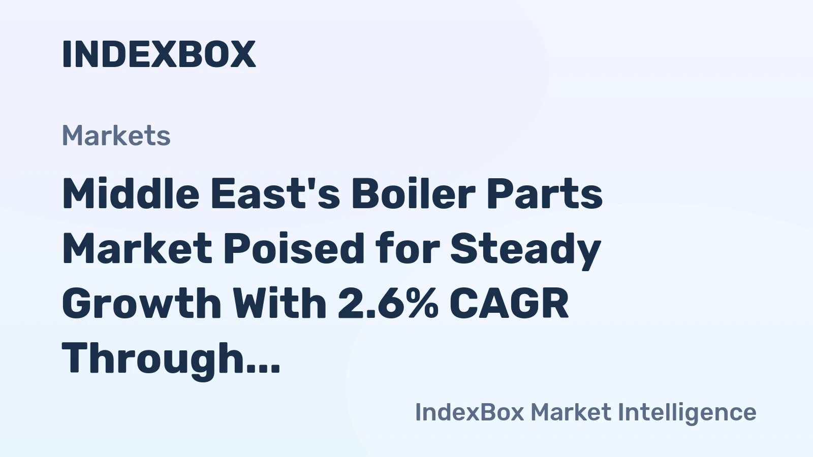 Middle East's Boiler Parts Market Poised for Steady Growth With 2.6% CAGR Through 2035