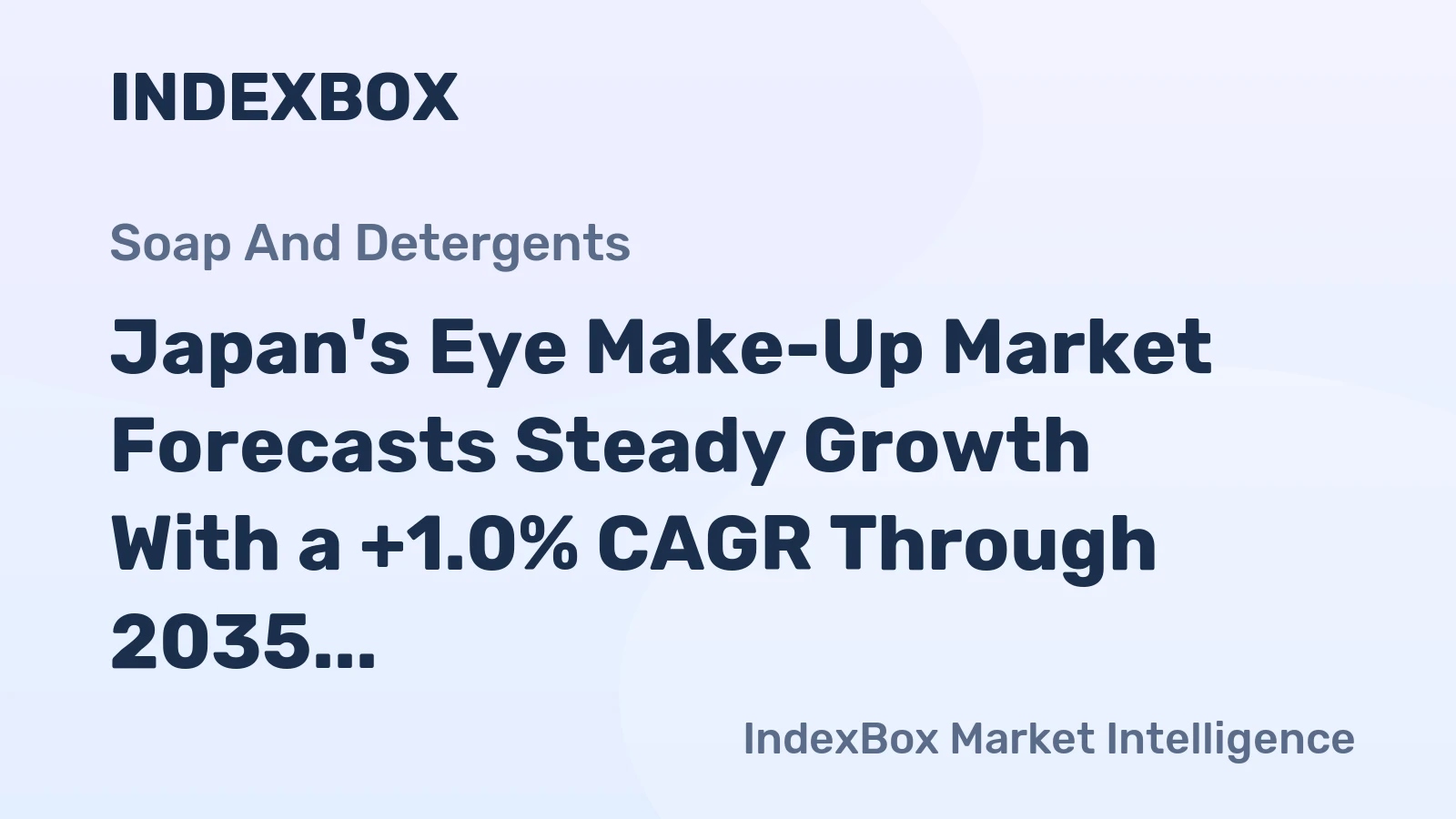 Japan's Eye Make-Up Market Forecasts Steady Growth With a +1.0% CAGR Through 2035