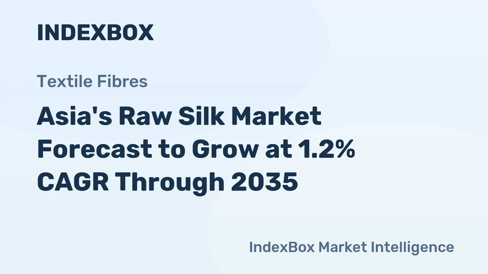 Asia's Raw Silk Market Forecast to Grow at 1.2% CAGR Through 2035