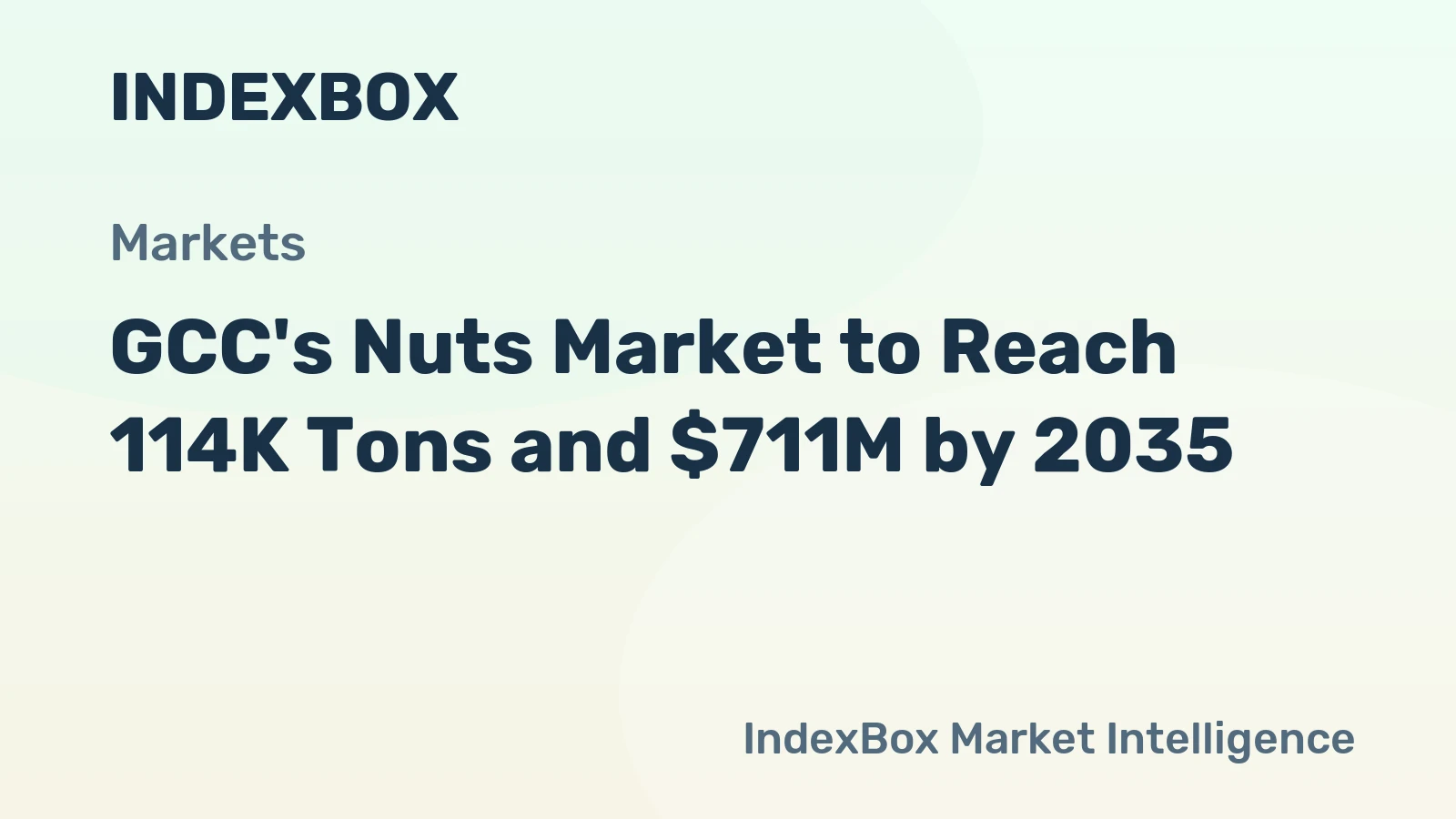 GCC's Nuts Market to Reach 114K Tons and $711M by 2035